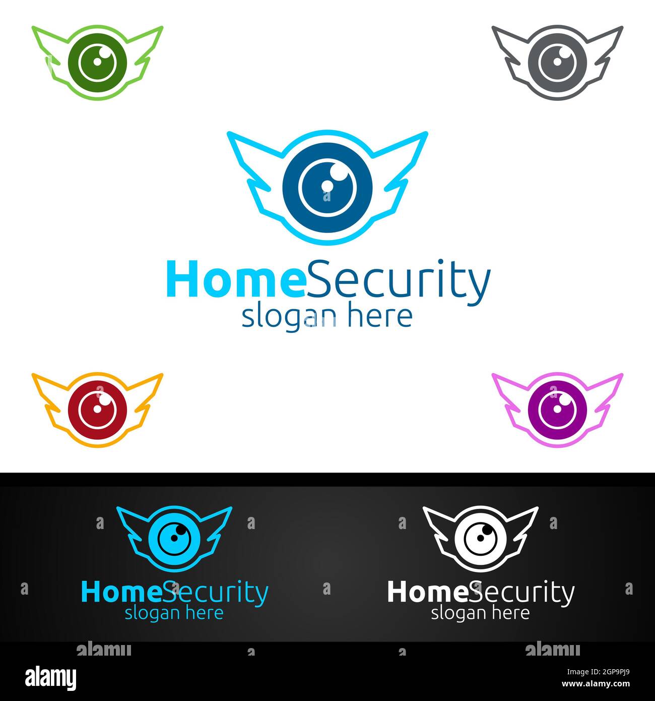 Camera CCTV Home Security Logo for Network, Internet, Monitoring, and ...
