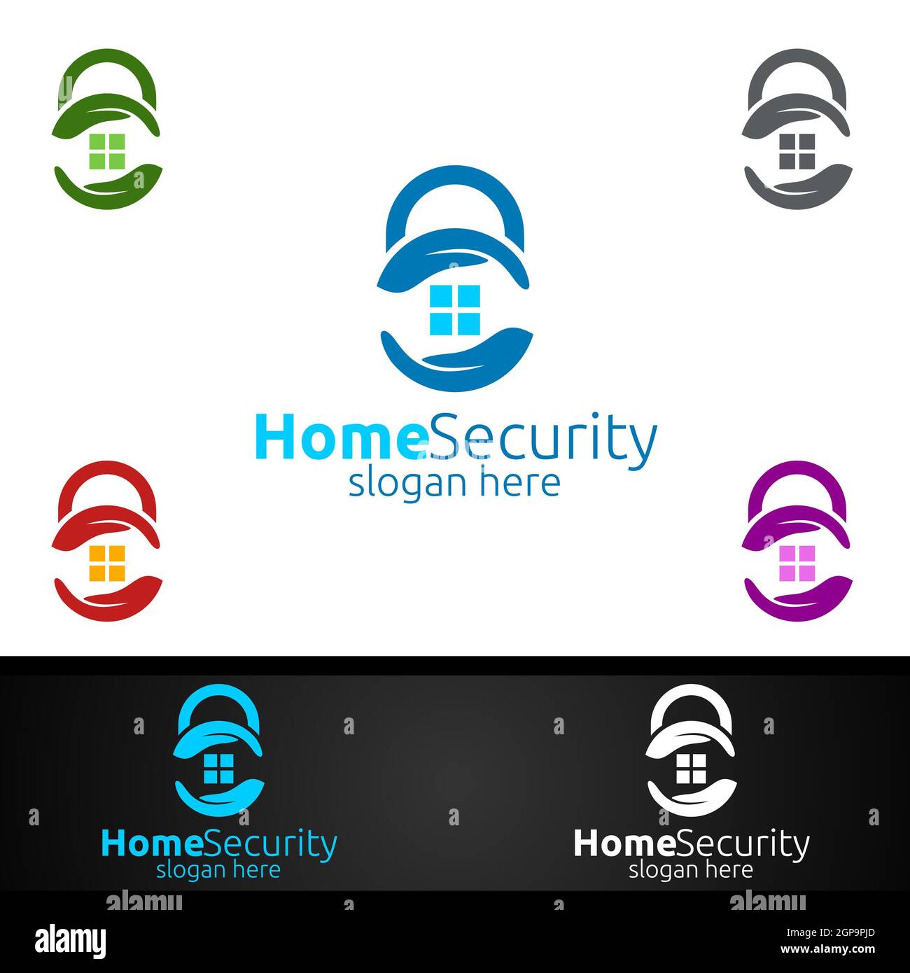 Secure house logo hi-res stock photography and images - Alamy