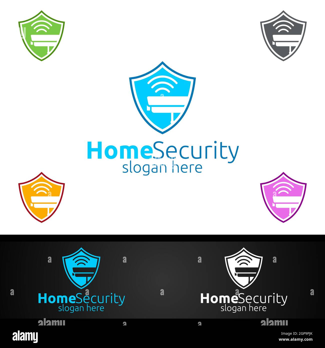 Camera CCTV Home Security Logo for Network, Internet, Monitoring, and ...