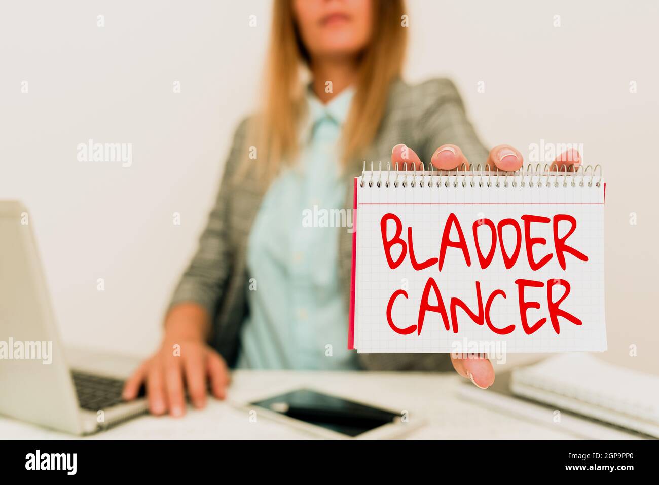 Text showing inspiration Bladder Cancer. Word for form of cancer that ...