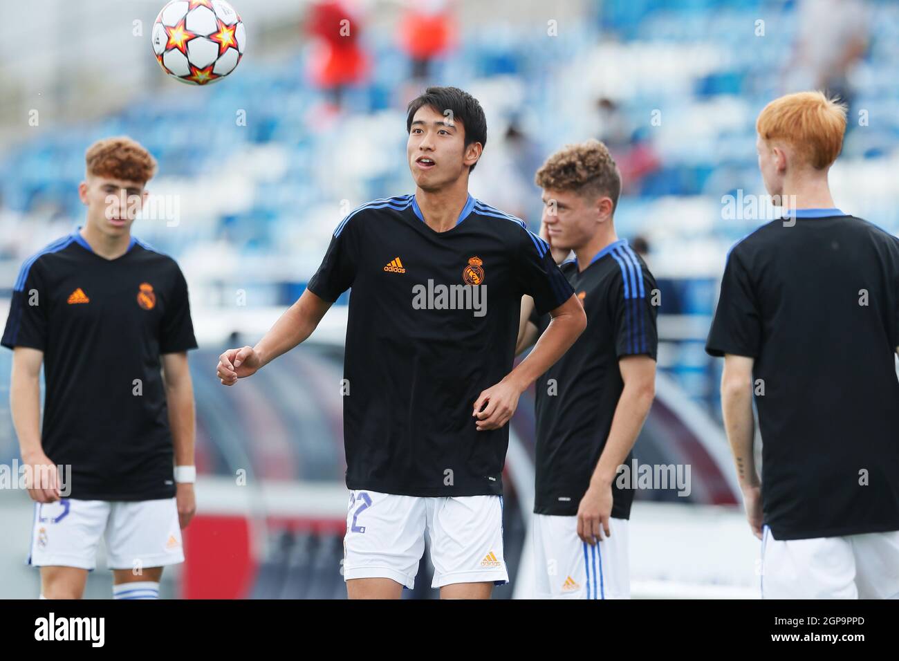 Madrid, Spain. 28th Sep, 2021. Takuhiro Nakai (Real) Football/Soccer ...