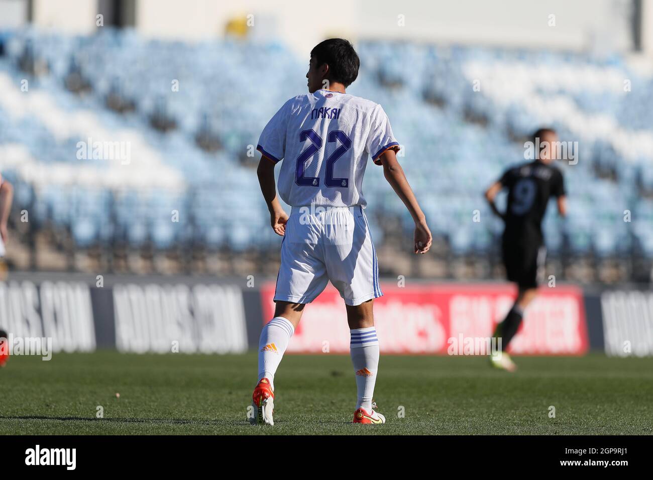 Madrid, Spain. 28th Sep, 2021. Takuhiro Nakai (Real) Football/Soccer ...