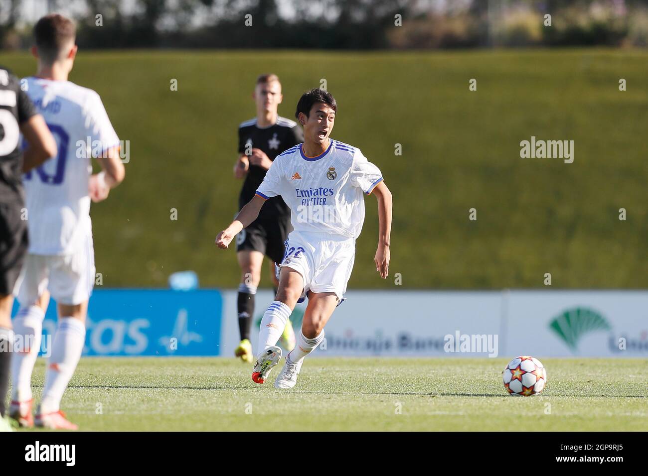 Madrid, Spain. 28th Sep, 2021. Takuhiro Nakai (Real) Football/Soccer ...