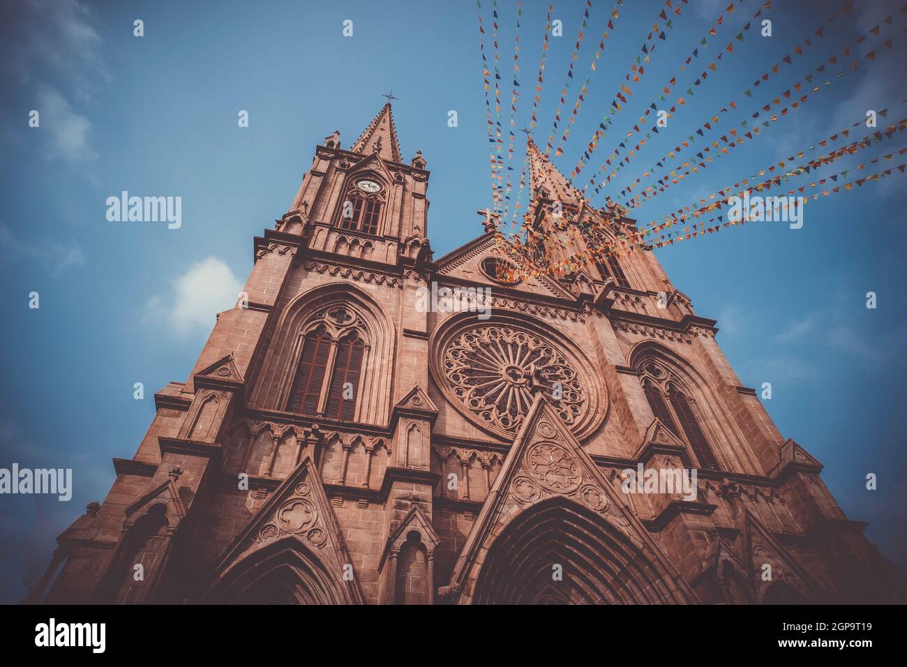 Sacred Heart Cathedral. Gothic Revival Roman Catholic cathedral ...