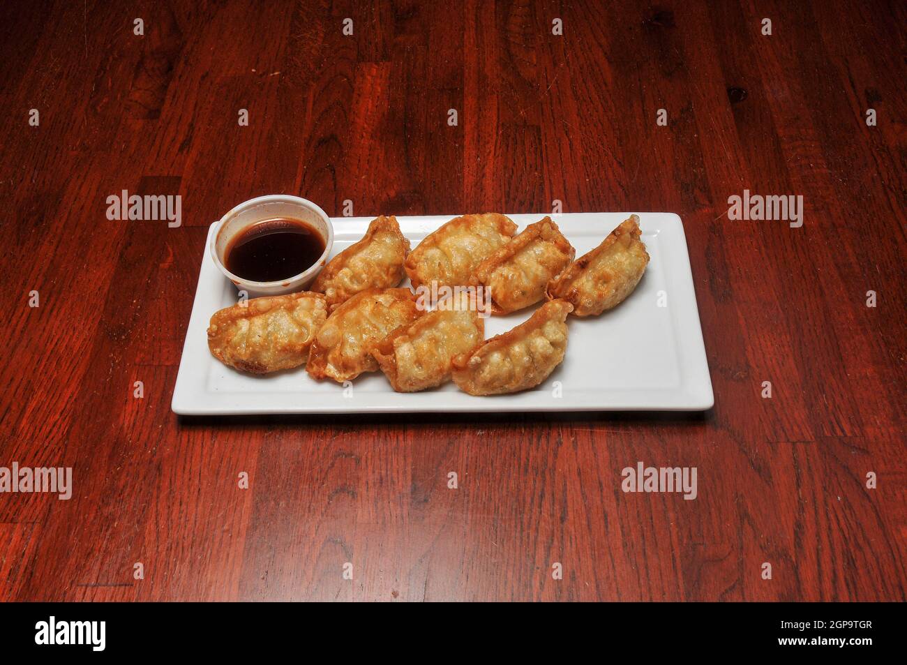 Authentic traditional Japanese dish known as Gyoza Stock Photo - Alamy