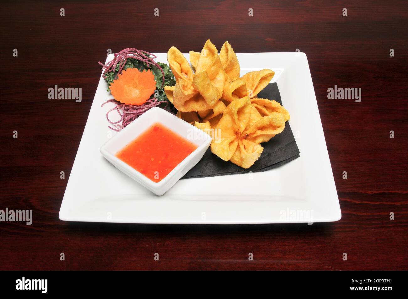 Authentic traditional Japanese cuisine dish known as lobster rangoon ...
