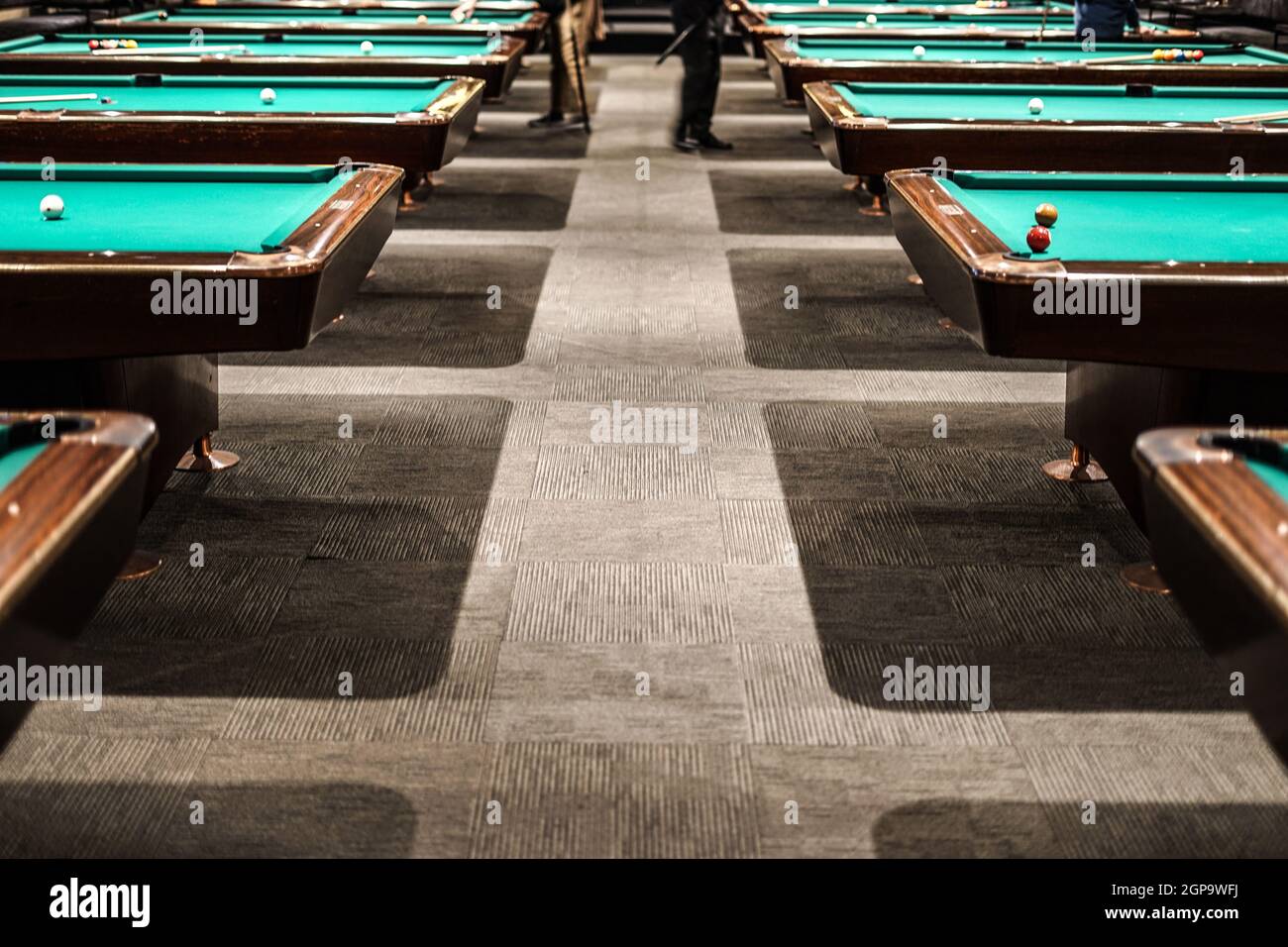 Pool hall. Shooting Location: Yokohama-city kanagawa prefecture Stock ...