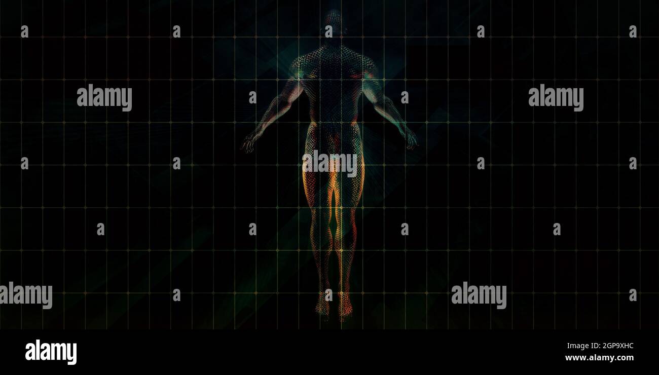 Digital Science with Virtual Technology in Art Stock Photo - Alamy