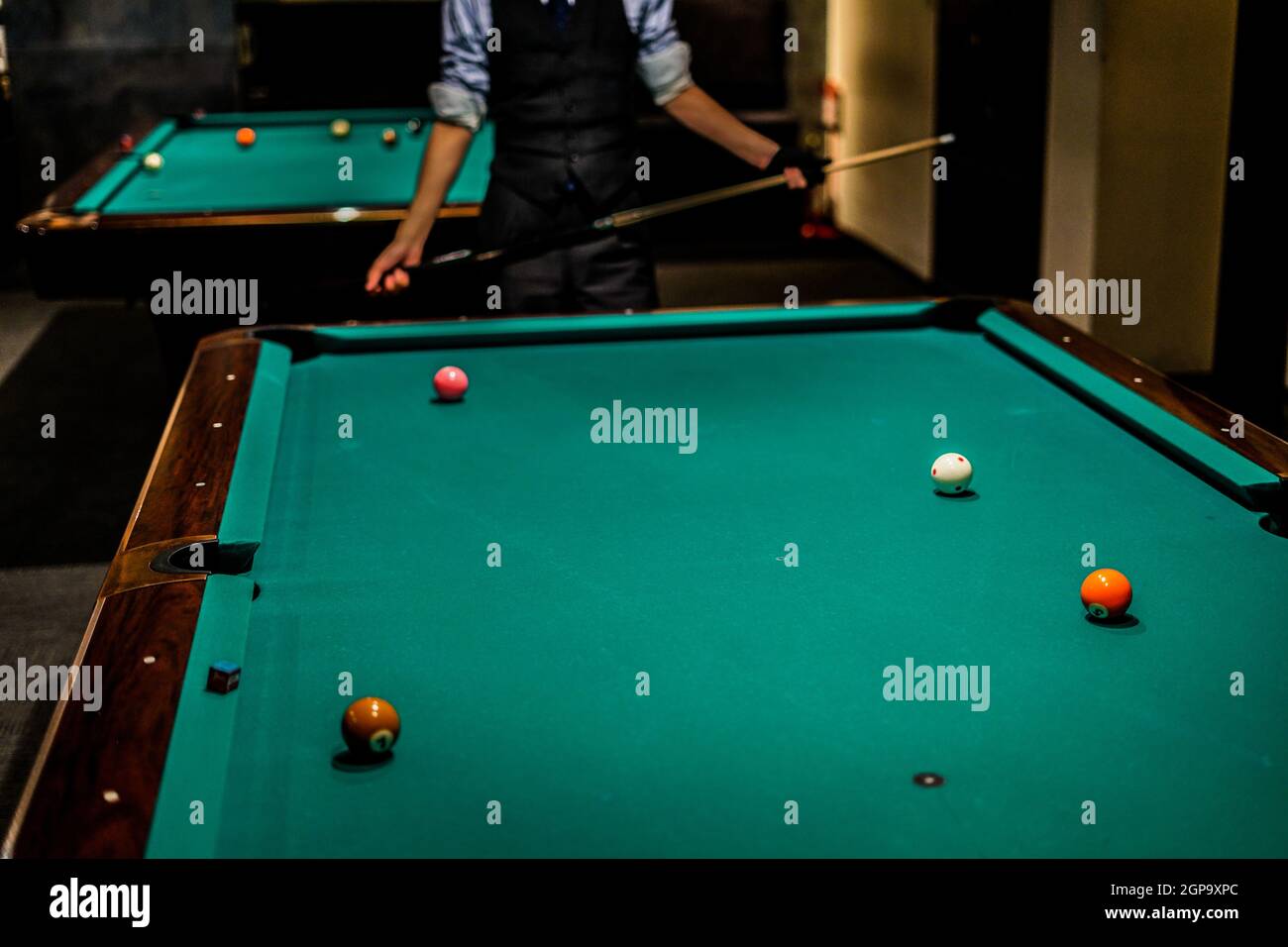 Billiards of image. Shooting Location: Yokohama-city kanagawa ...