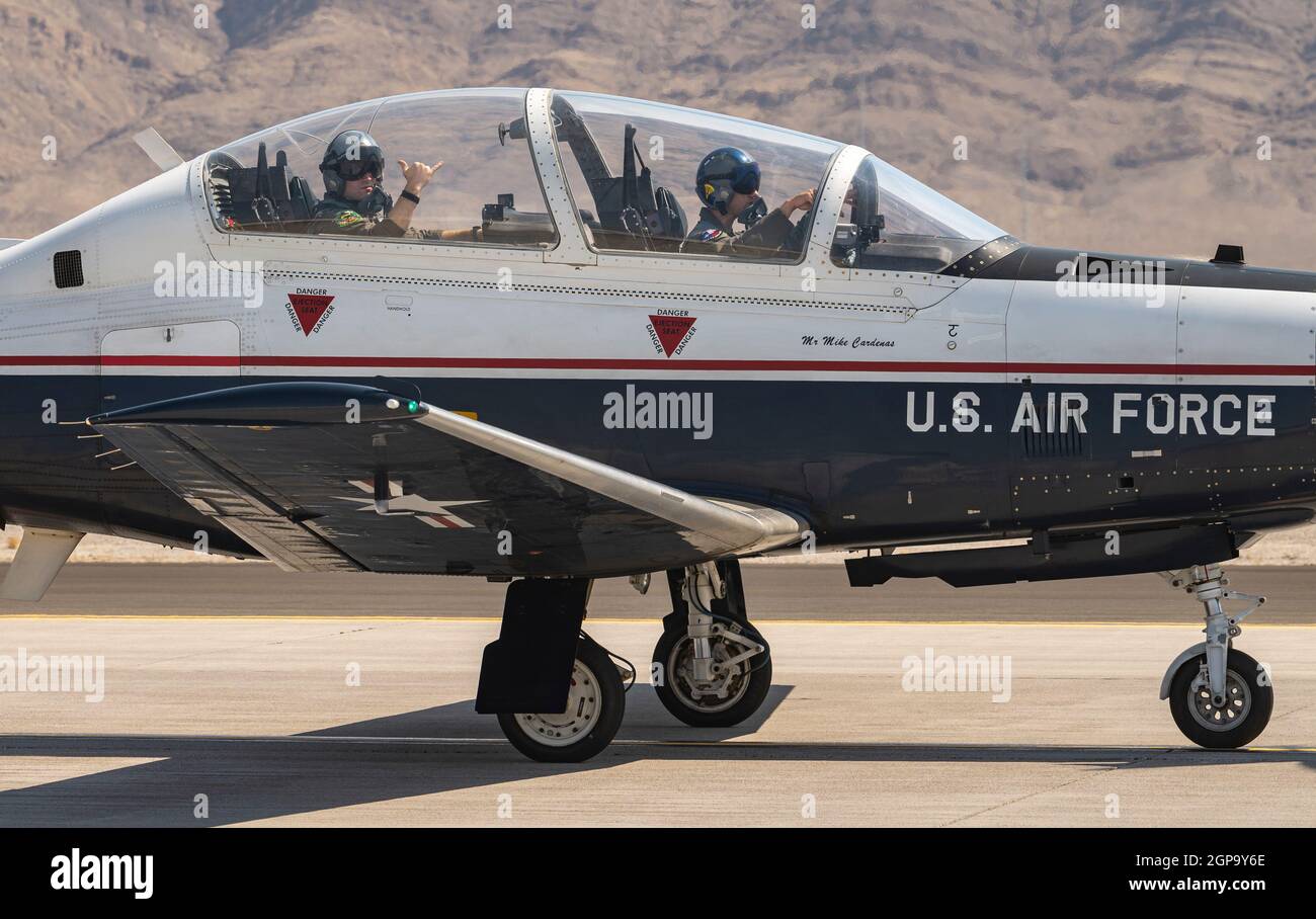 A T-6A Texan II aircraft assigned to the 80th Flying Training Wing ...