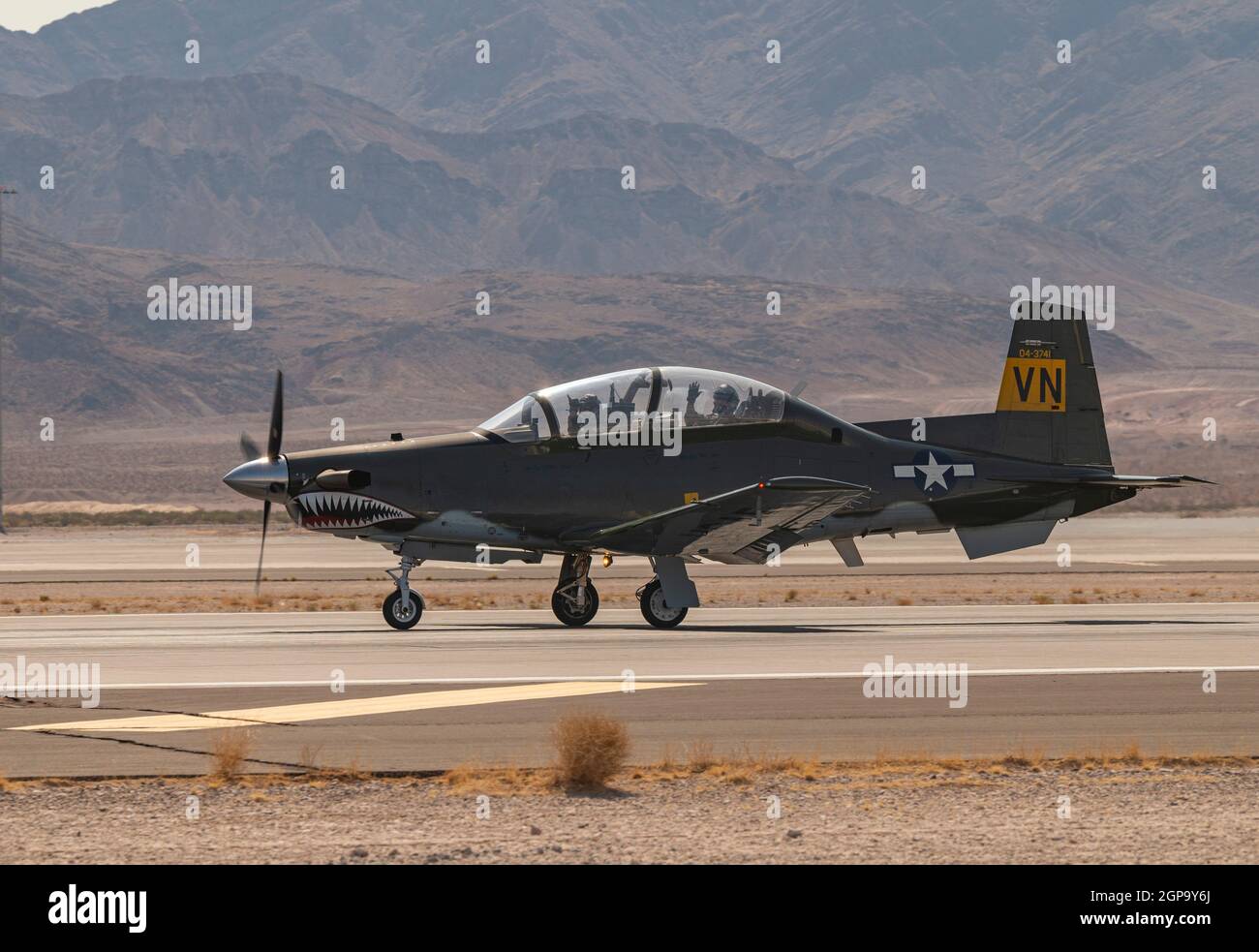 A T-6A Texan II aircraft assigned to the 70th Flying Training Wing ...