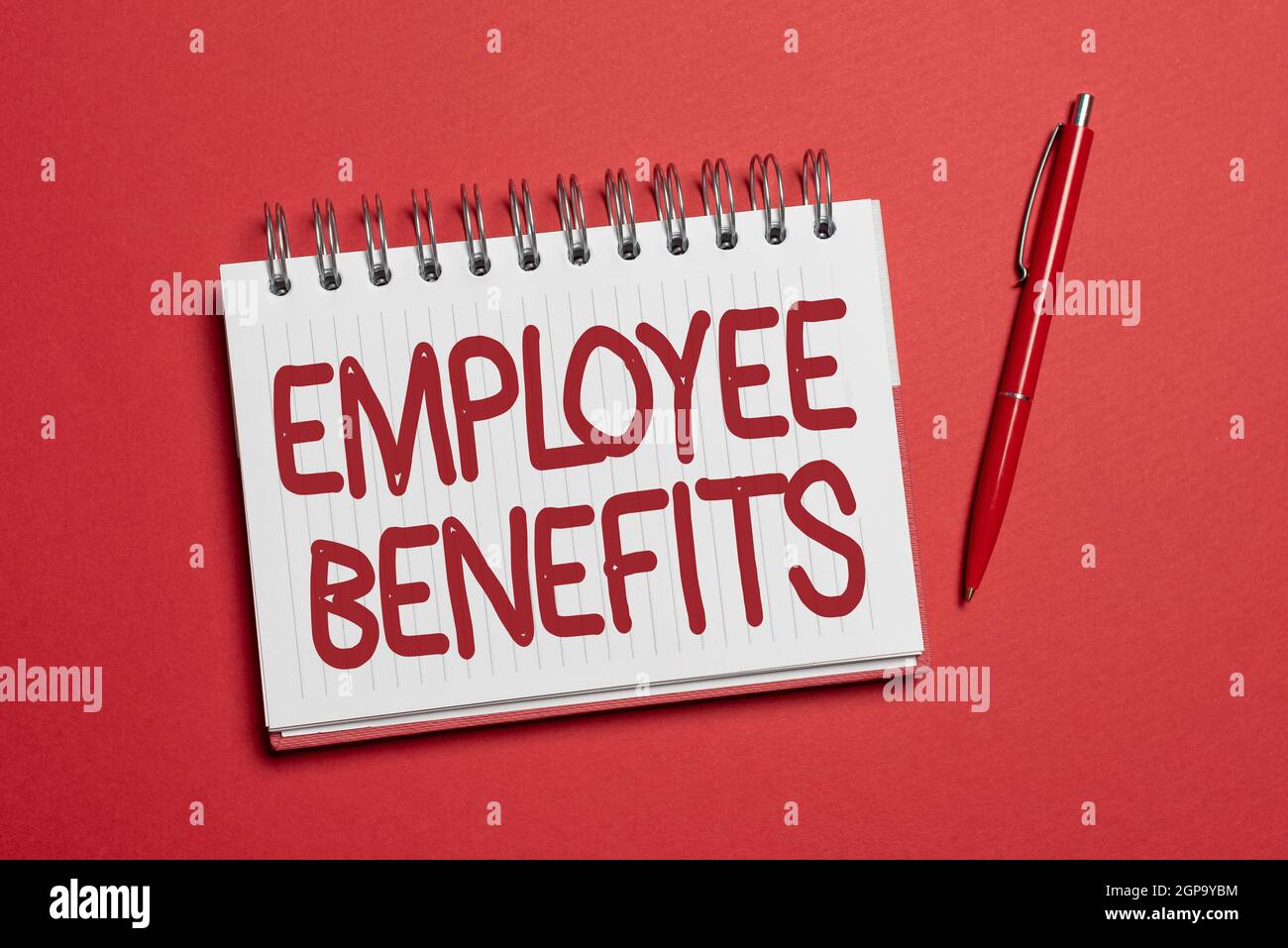 Conceptual caption Employee Benefits. Business concept indirect and ...