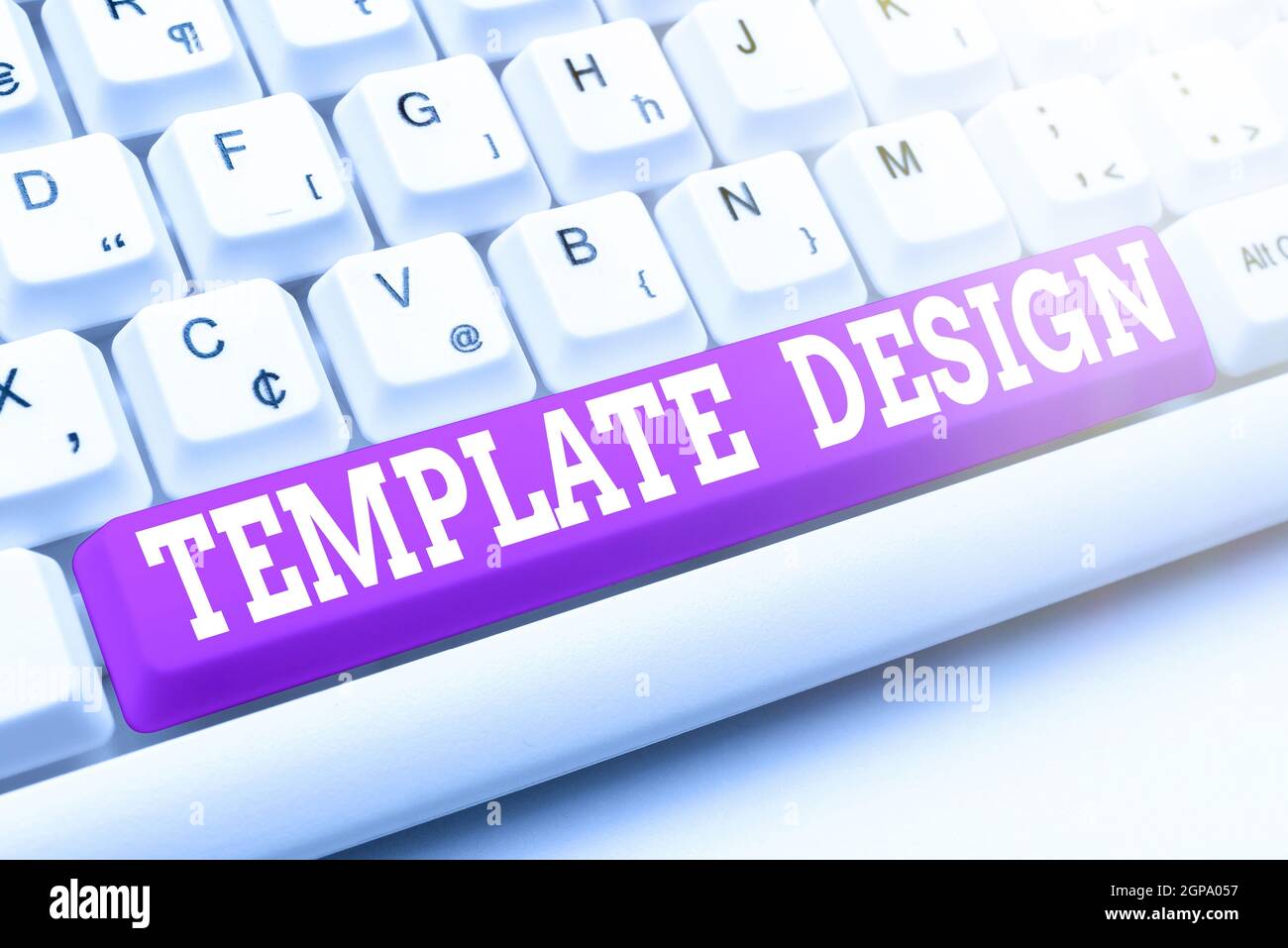 Text showing inspiration Template Design. Business showcase an overall layout or blueprint with ...