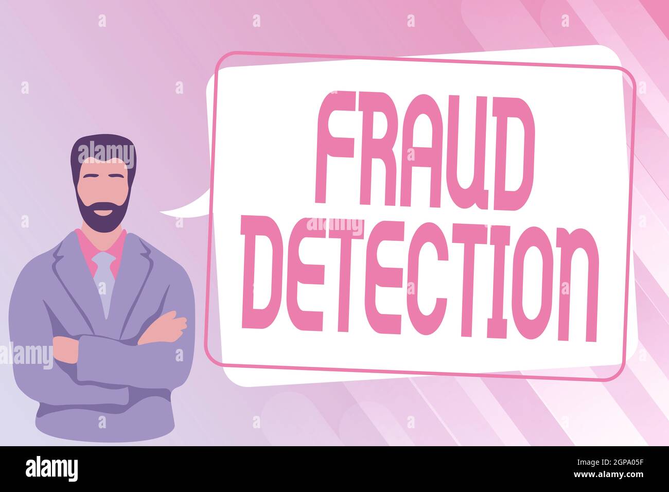 Text showing inspiration Fraud Detection. Business approach ...