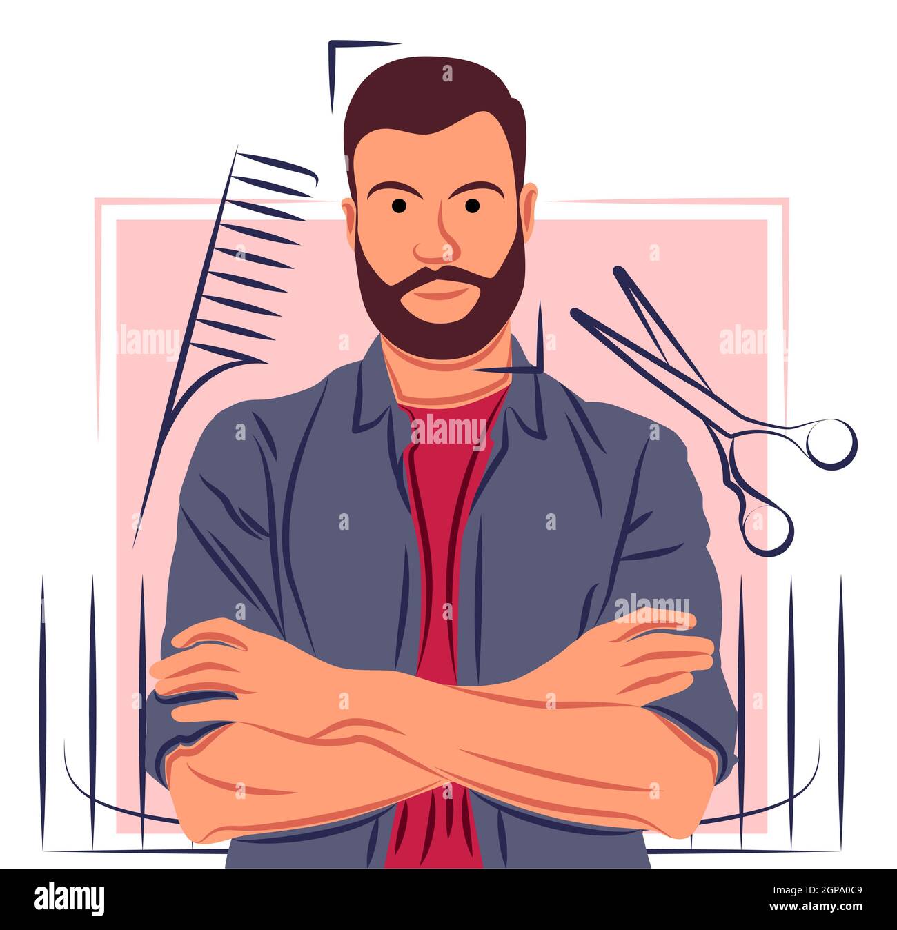 Vector illustration in graphic style Stock Photo - Alamy