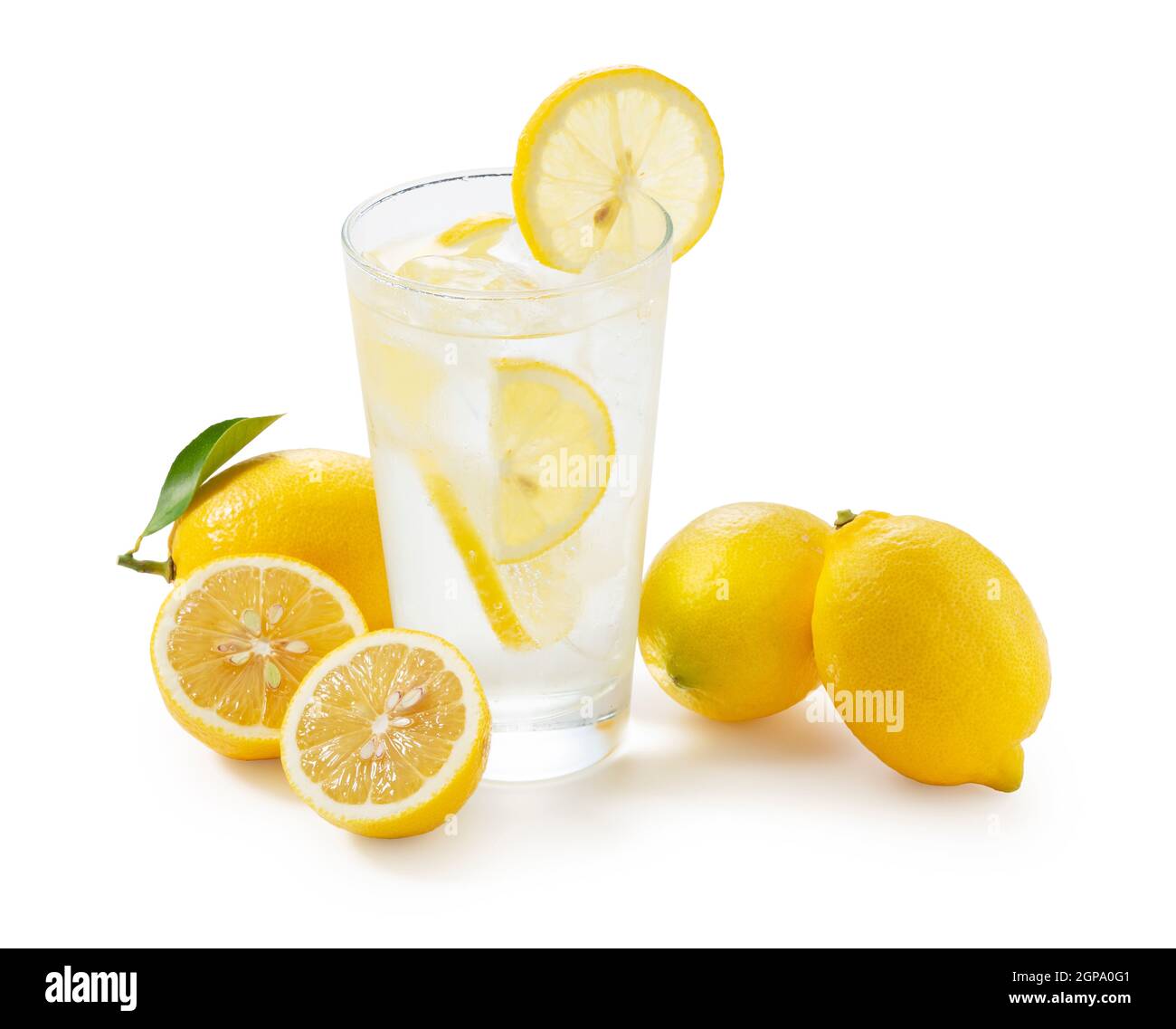 Fresh lemons water splash Cut Out Stock Images & Pictures - Alamy