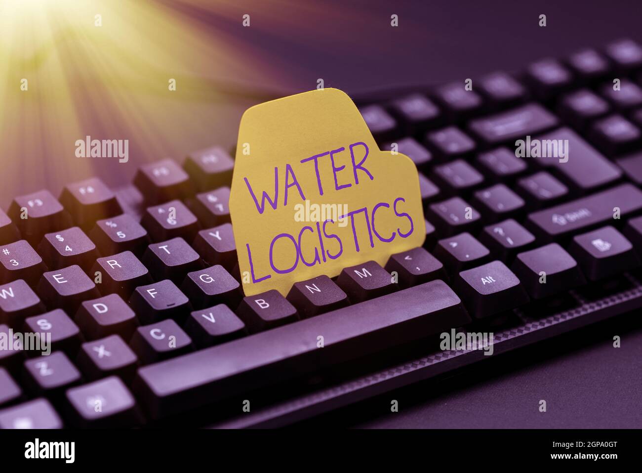 Inspiration showing sign Water Logistics. Word for the management of ...