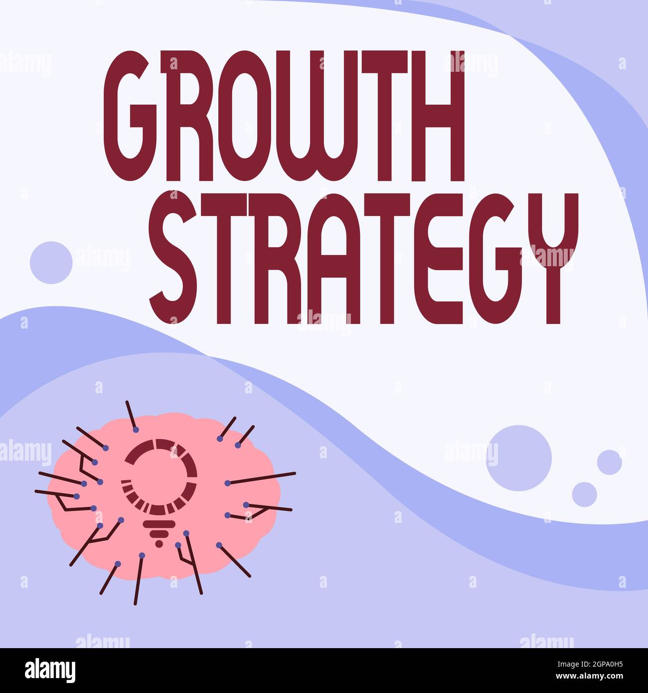 Hand writing sign Growth Strategy. Business approach The method a ...