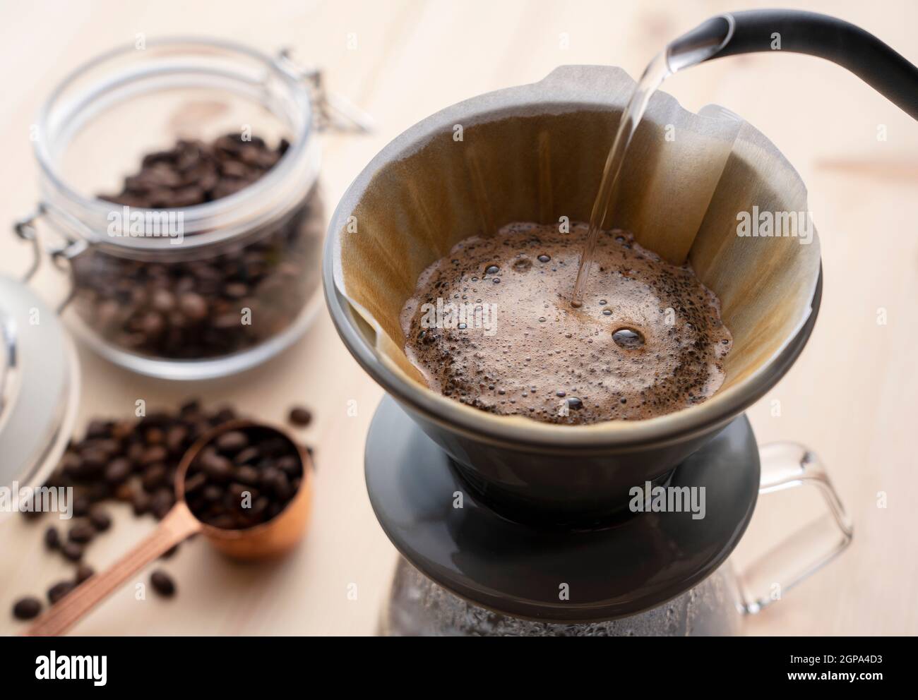 Coffee powder filter paper hi-res stock photography and images - Alamy