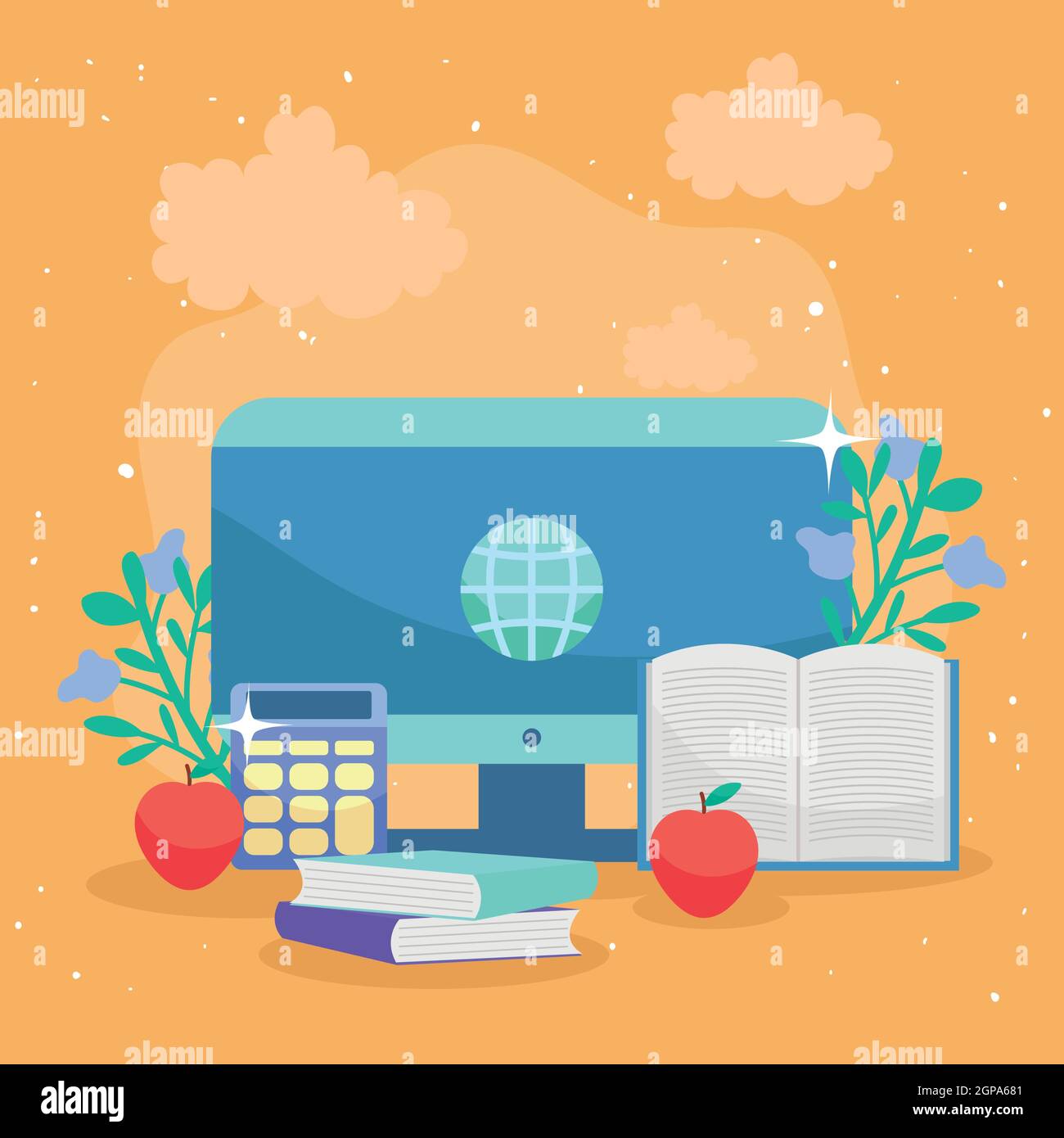 Elearning education symbols hi-res stock photography and images - Alamy