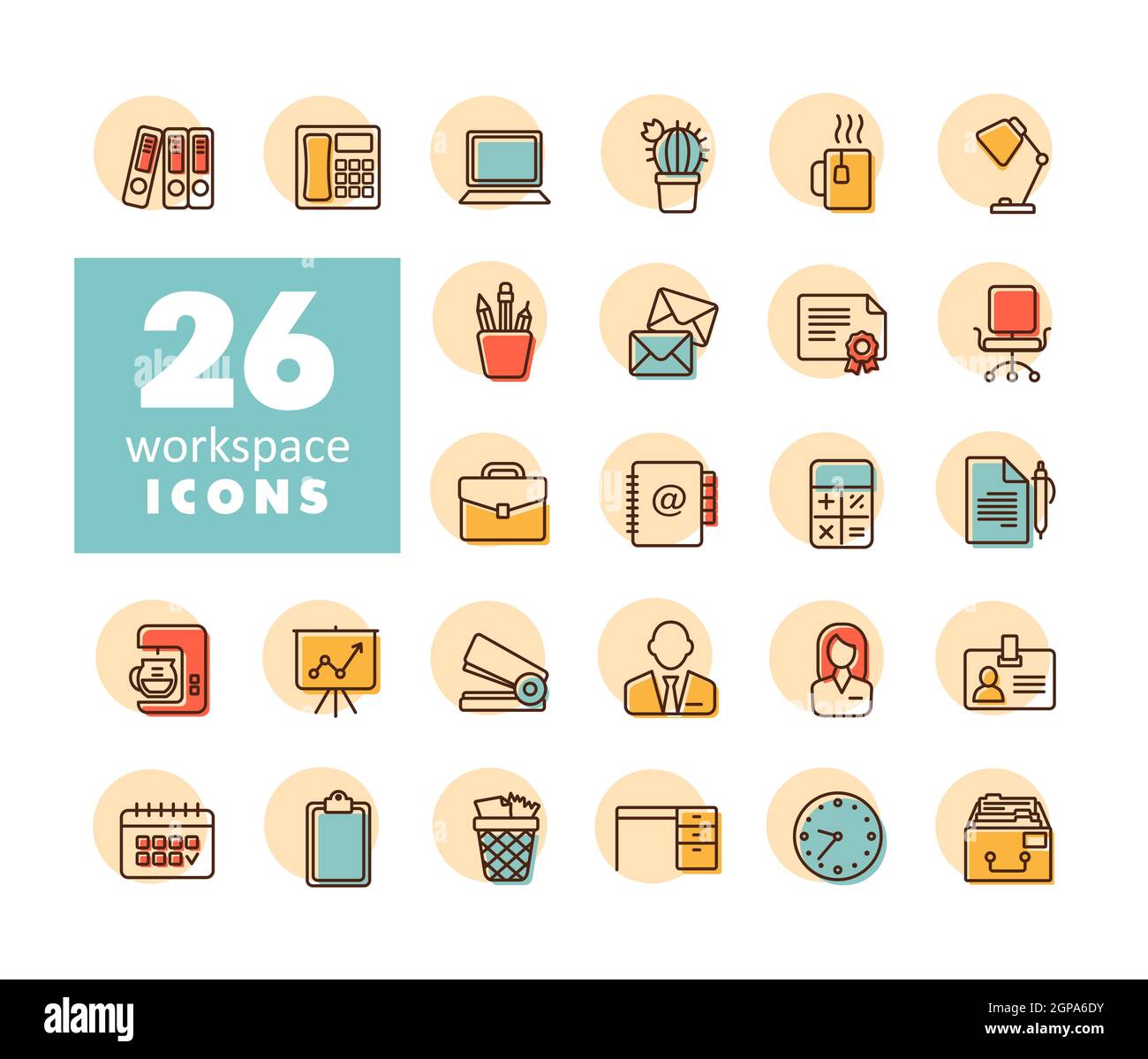 Workspace outline icon. Workspace sign. Graph symbol for your web site ...