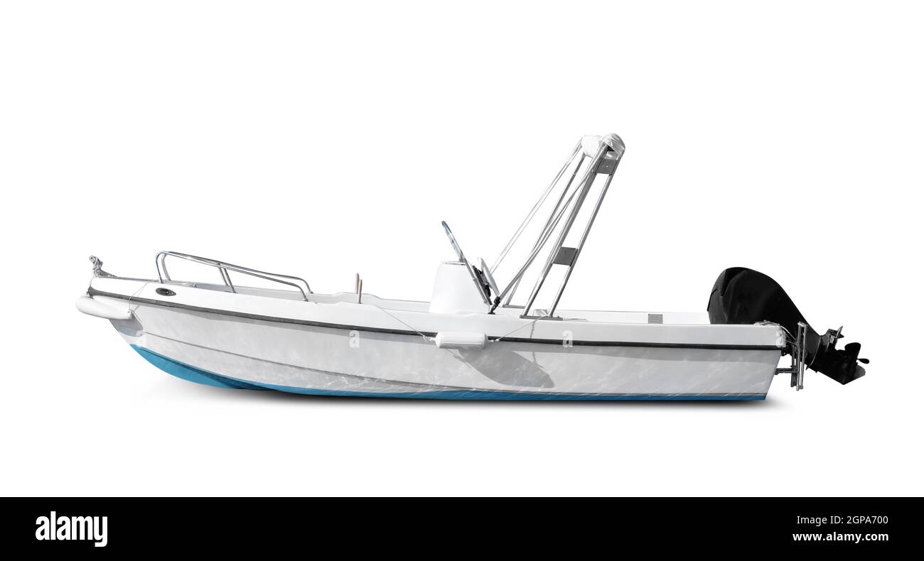 Small ship on river Cut Out Stock Images & Pictures - Alamy