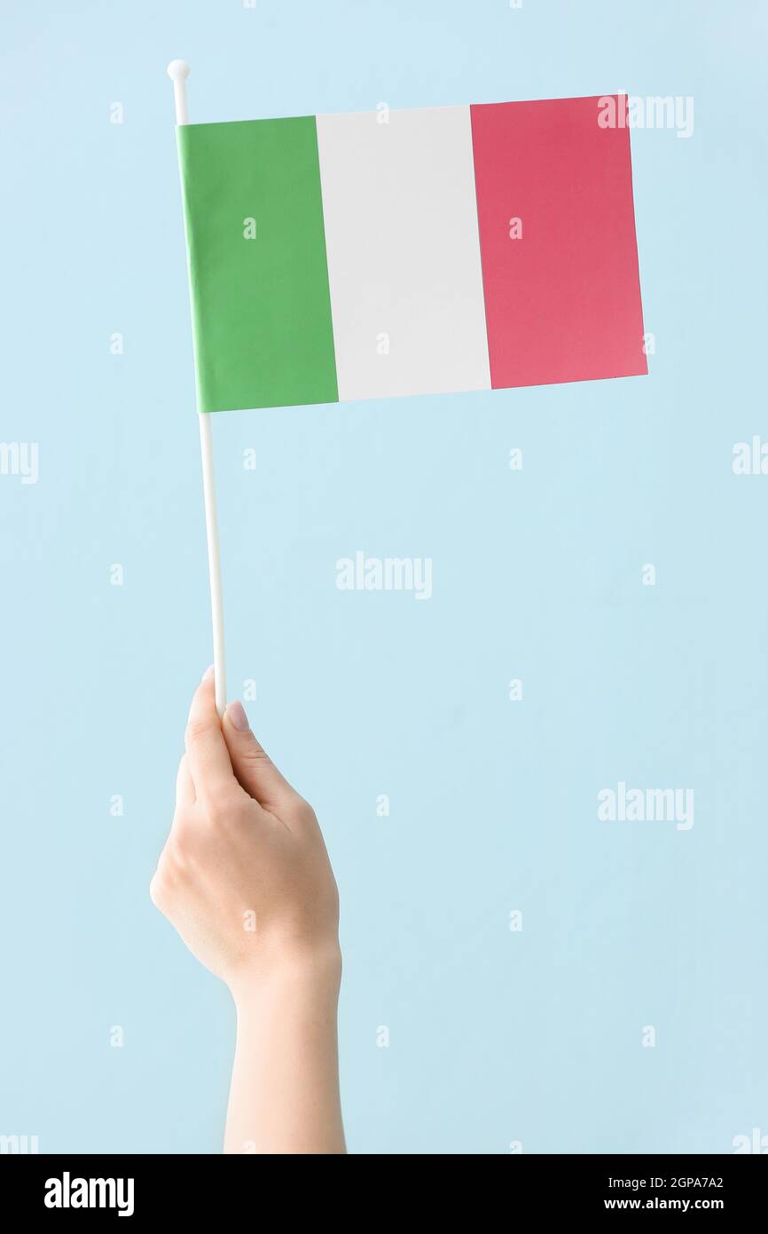 Italian flag stick hi-res stock photography and images - Alamy