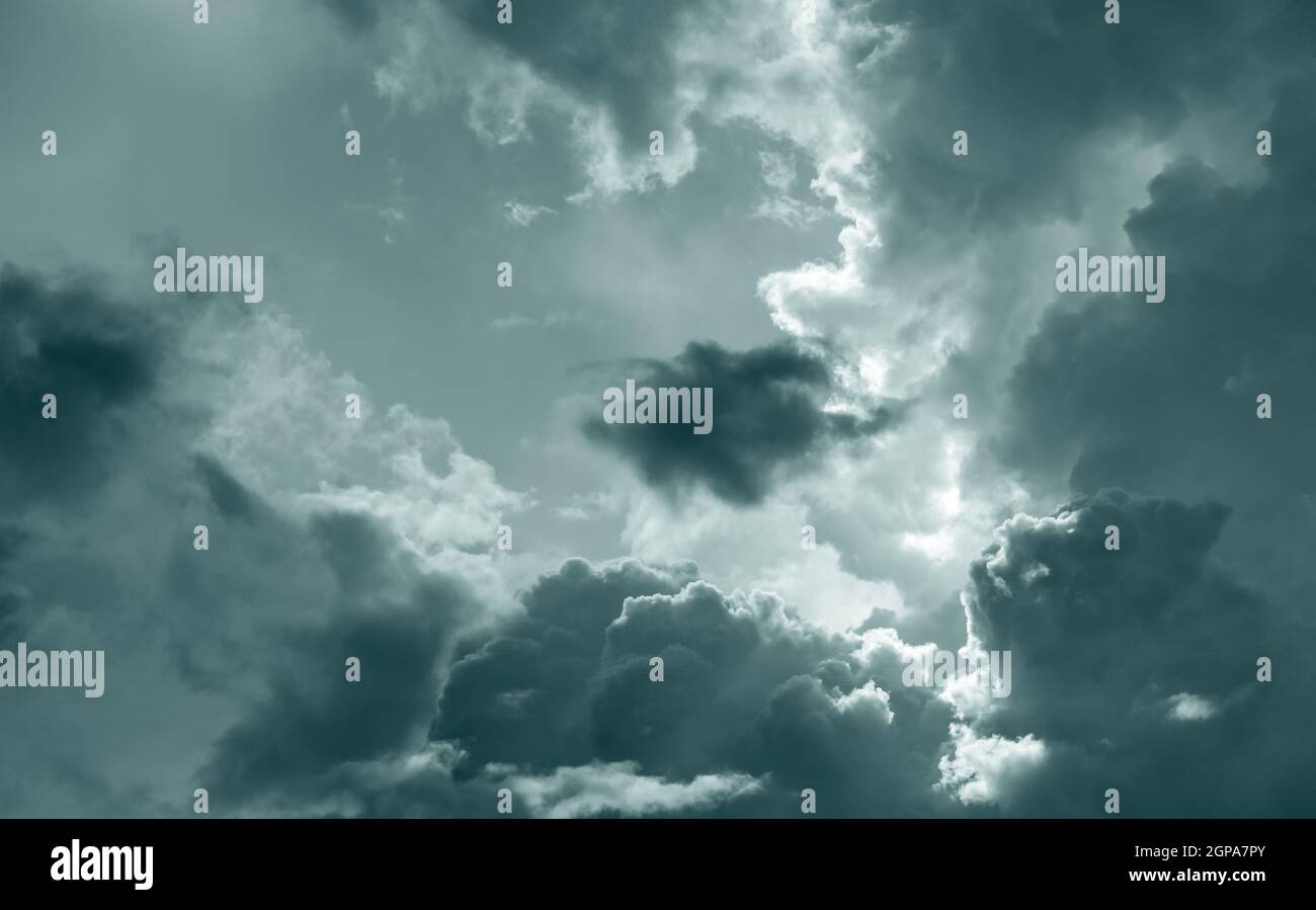 Dark dramatic sky and clouds. Background for death and sad concept ...