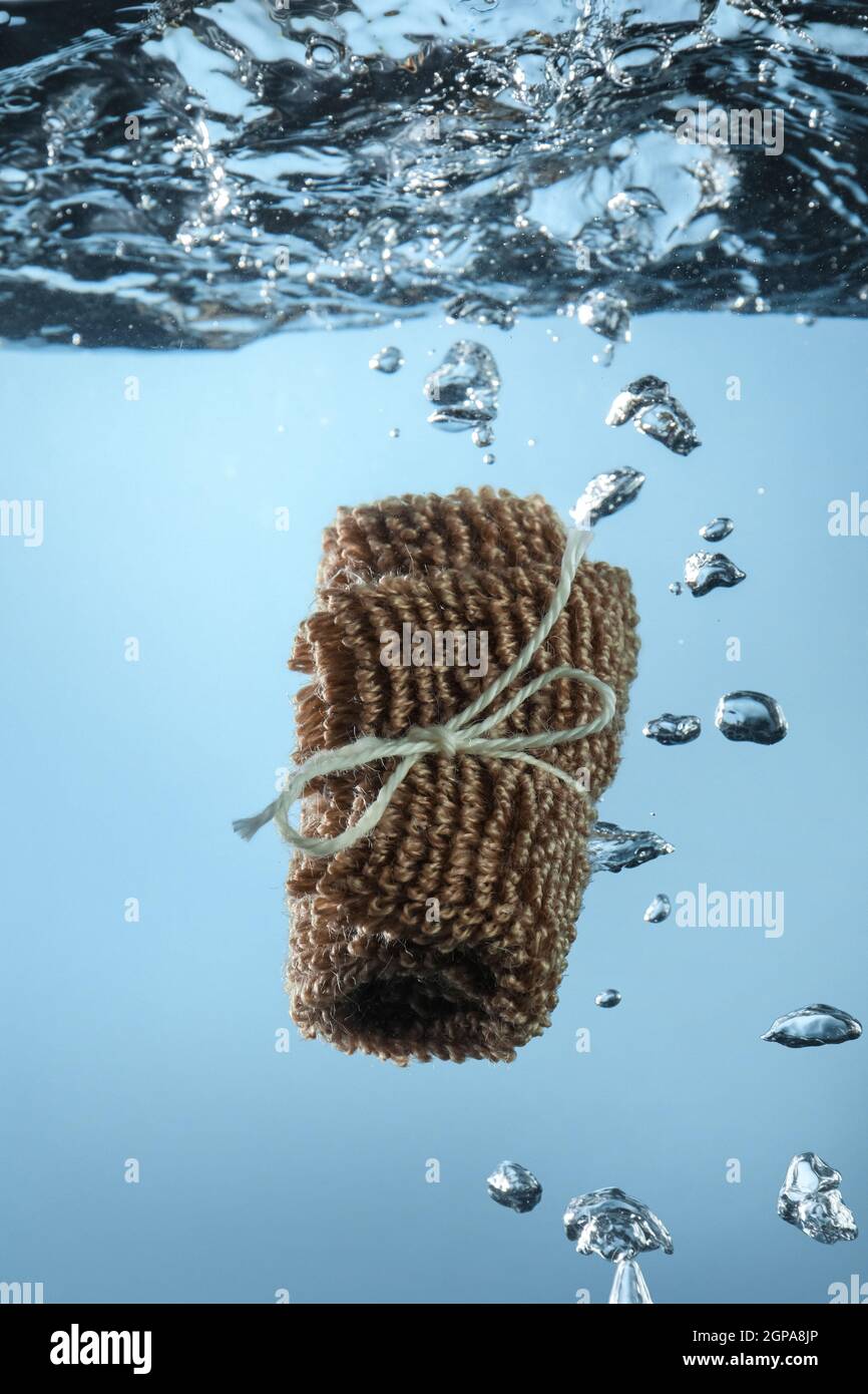 Natural bath sponge water pouring hi-res stock photography and images ...