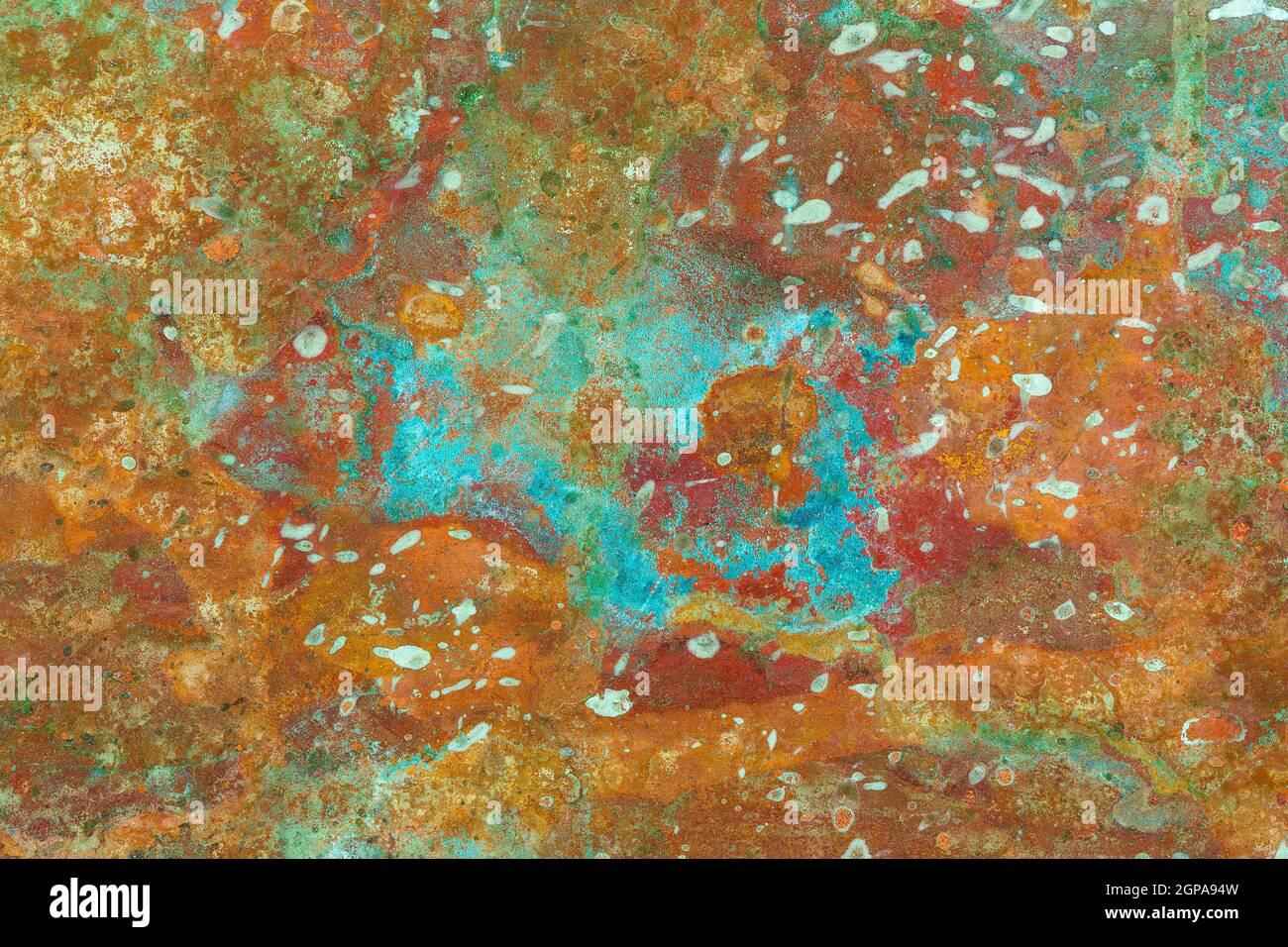 Macro image of an oxidized metal plate Stock Photo - Alamy