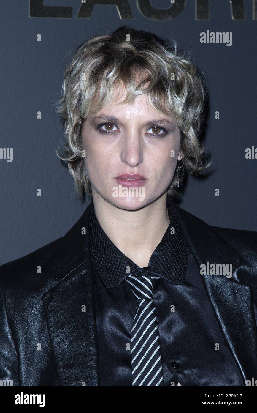 Agathe Rousselle attending the Saint Laurent Womenswear Spring/Summer ...