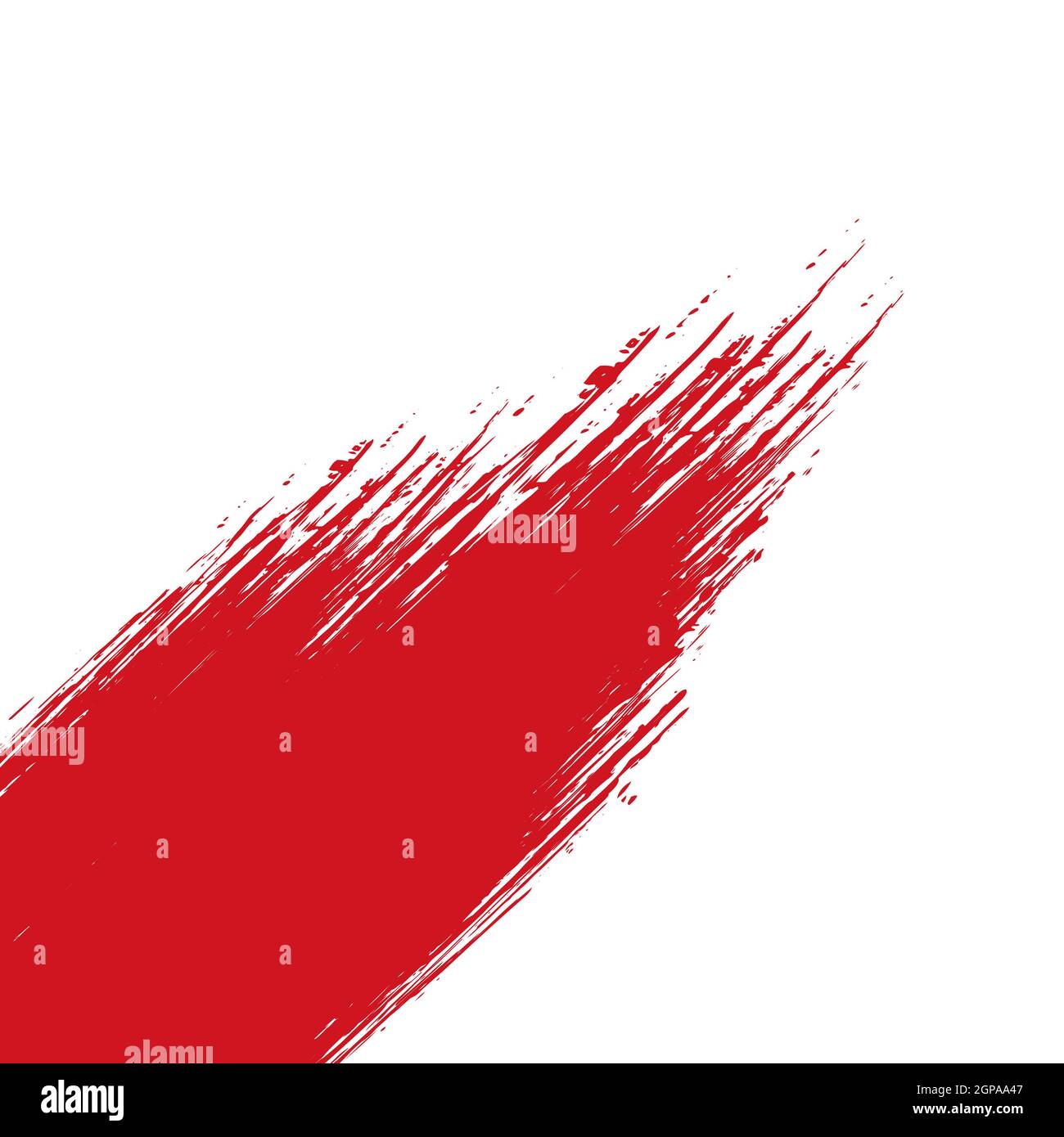 Smear of red paint on a white panoramic background - Vector ...