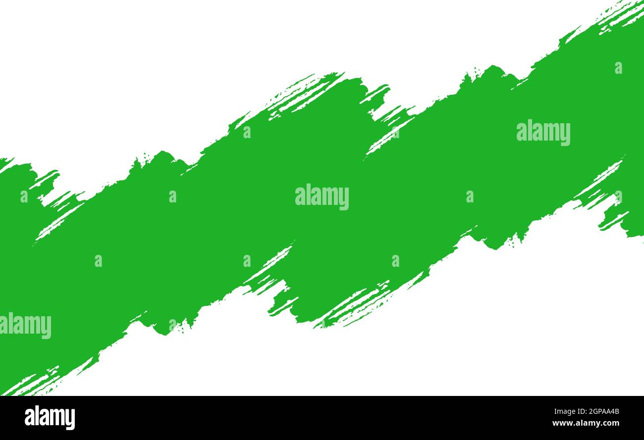 Smear of green paint on a white panoramic background - Vector ...