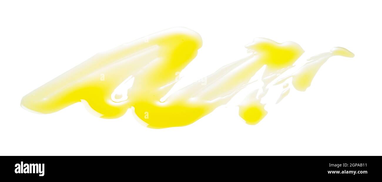Olive oil dripped on a white background. Olive Oil Texture Stock Photo ...
