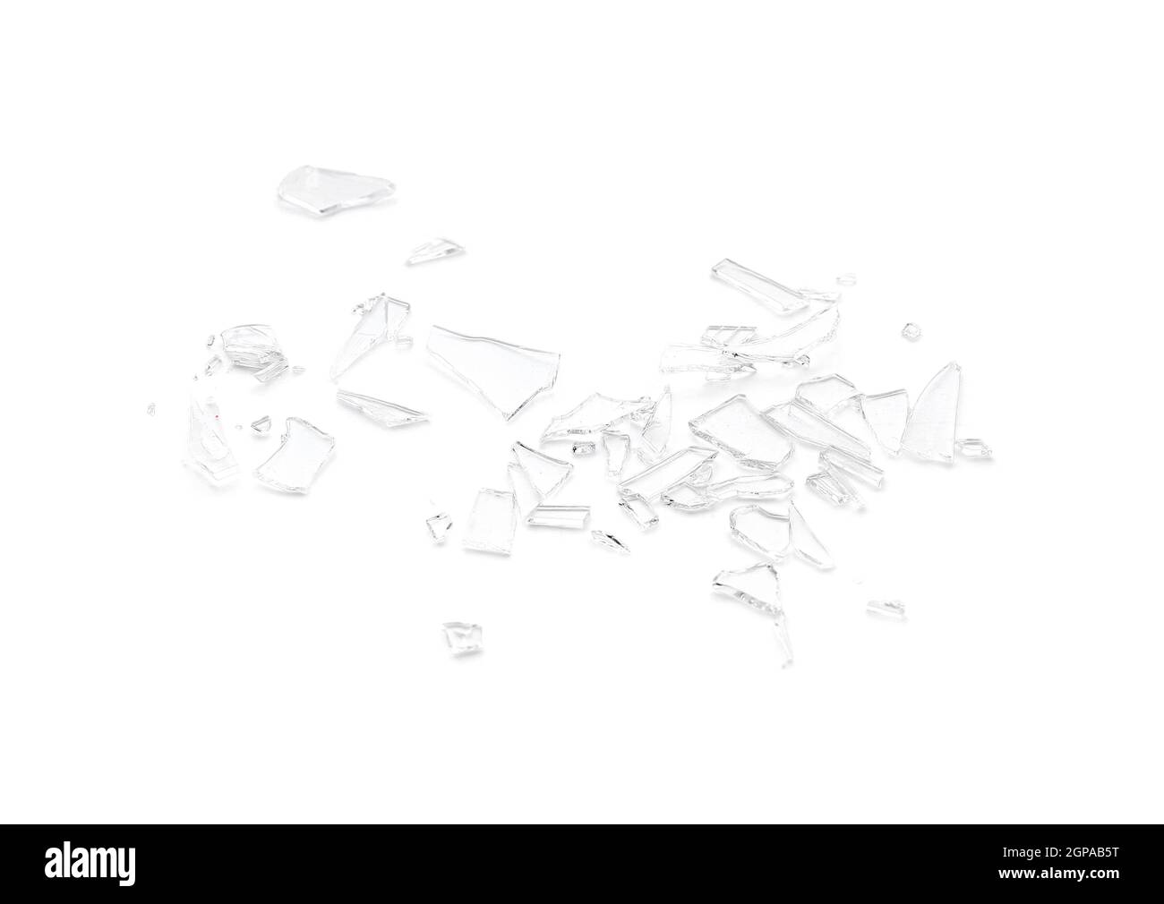 Broken Glass Pieces On Floor