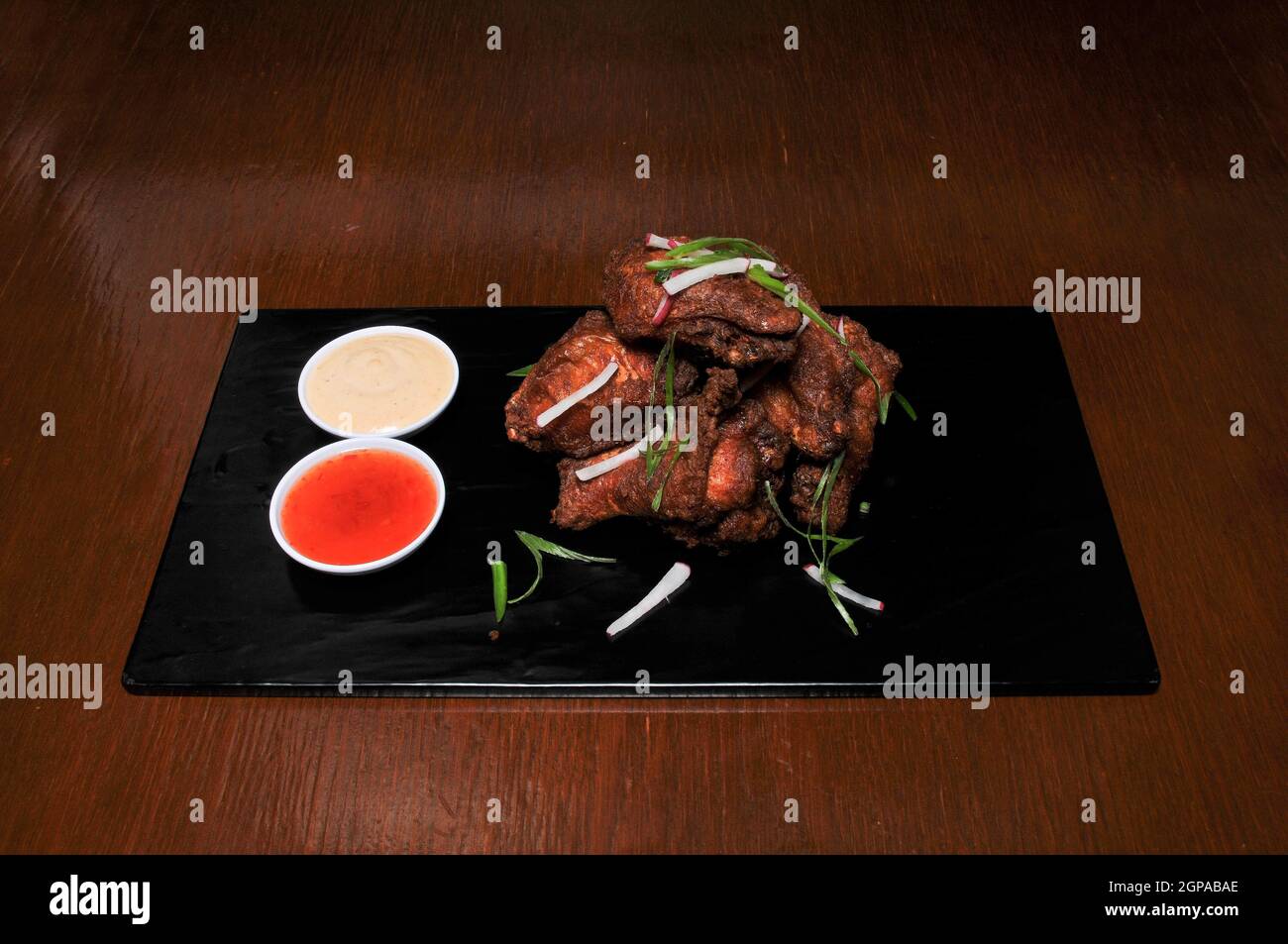 American cuisine dish known as chicken wings Stock Photo - Alamy