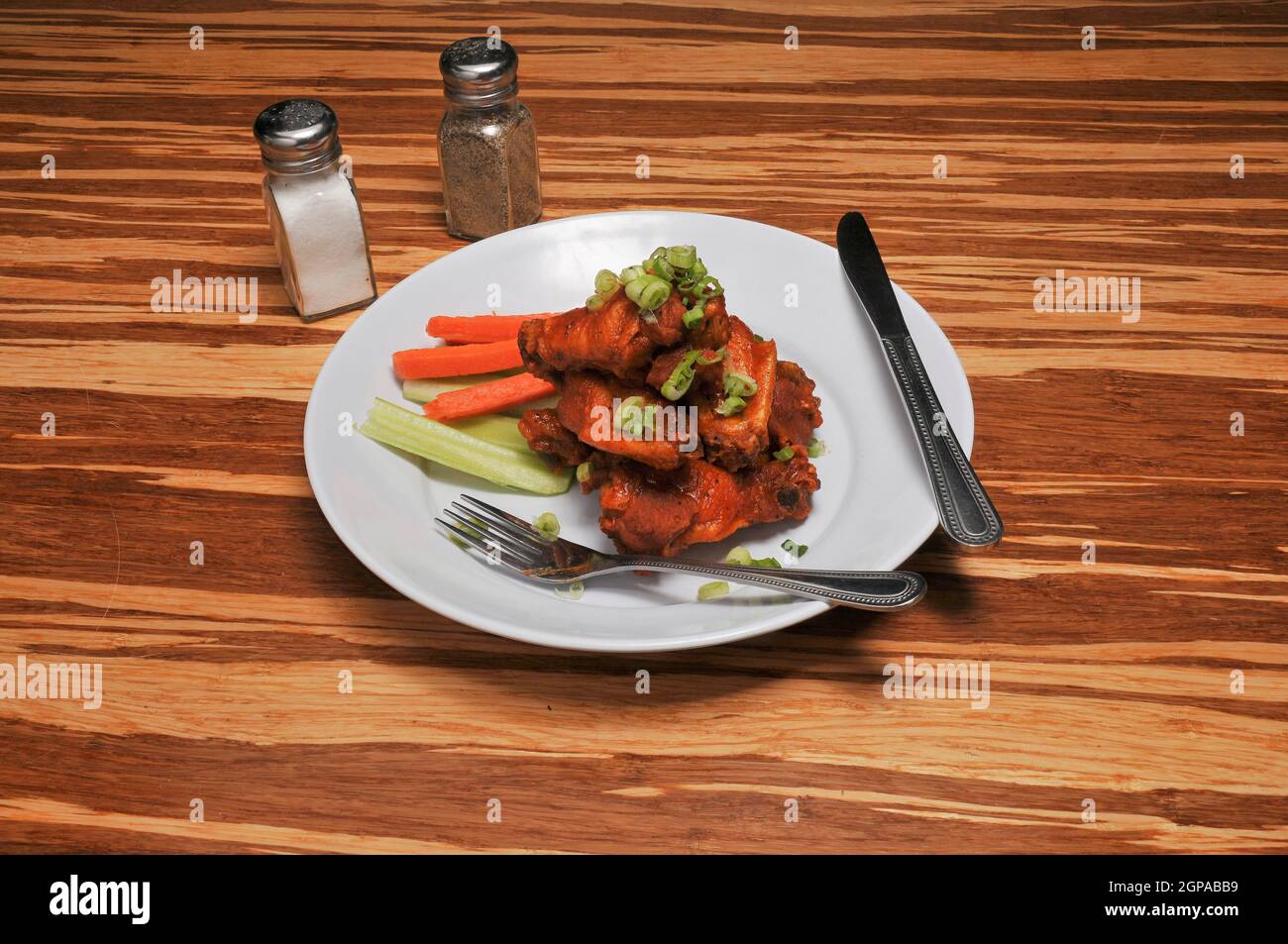 Authentic American cuisine food best known as buffalo hot wings Stock ...