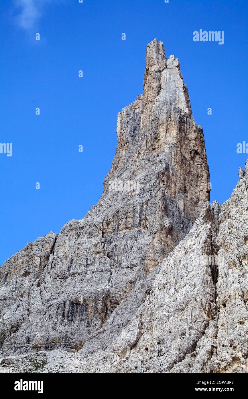 Summits in the Dolomites, the Dolomites are a mountain range in ...