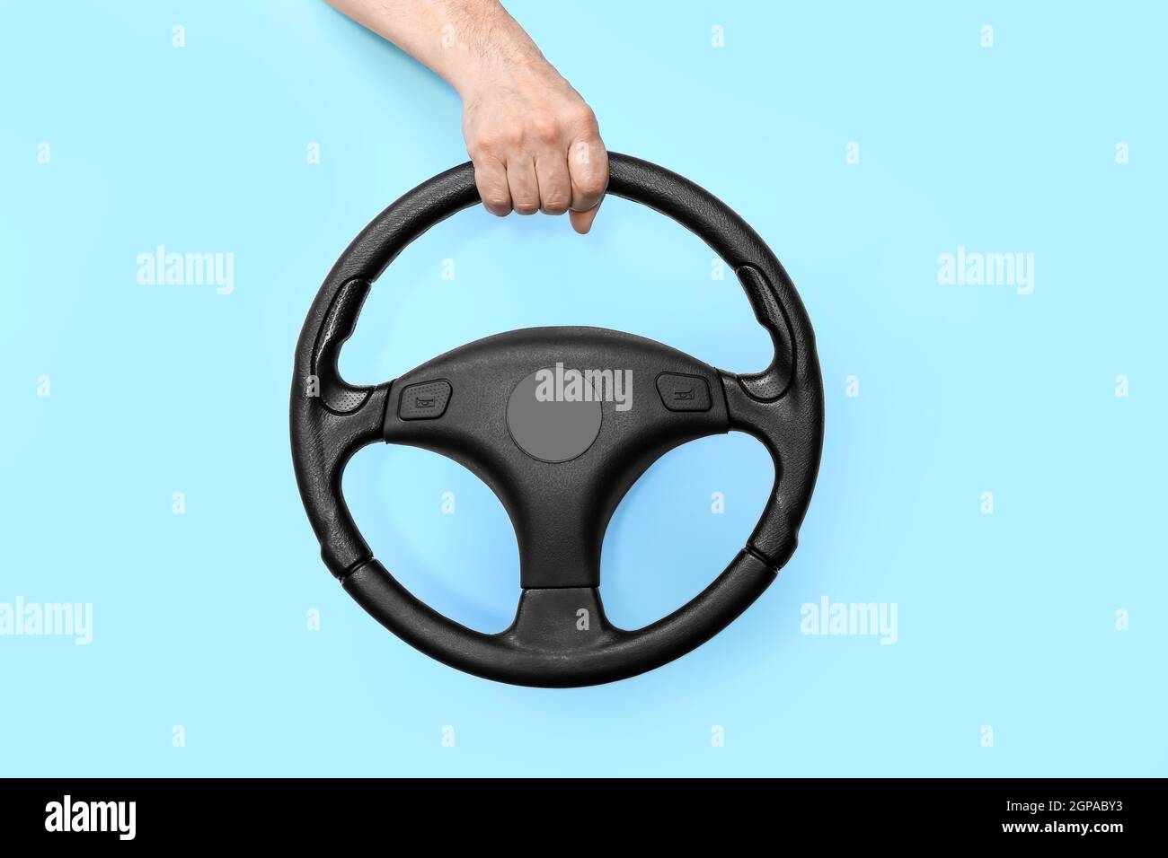 Top view person hand steering hi-res stock photography and images - Alamy