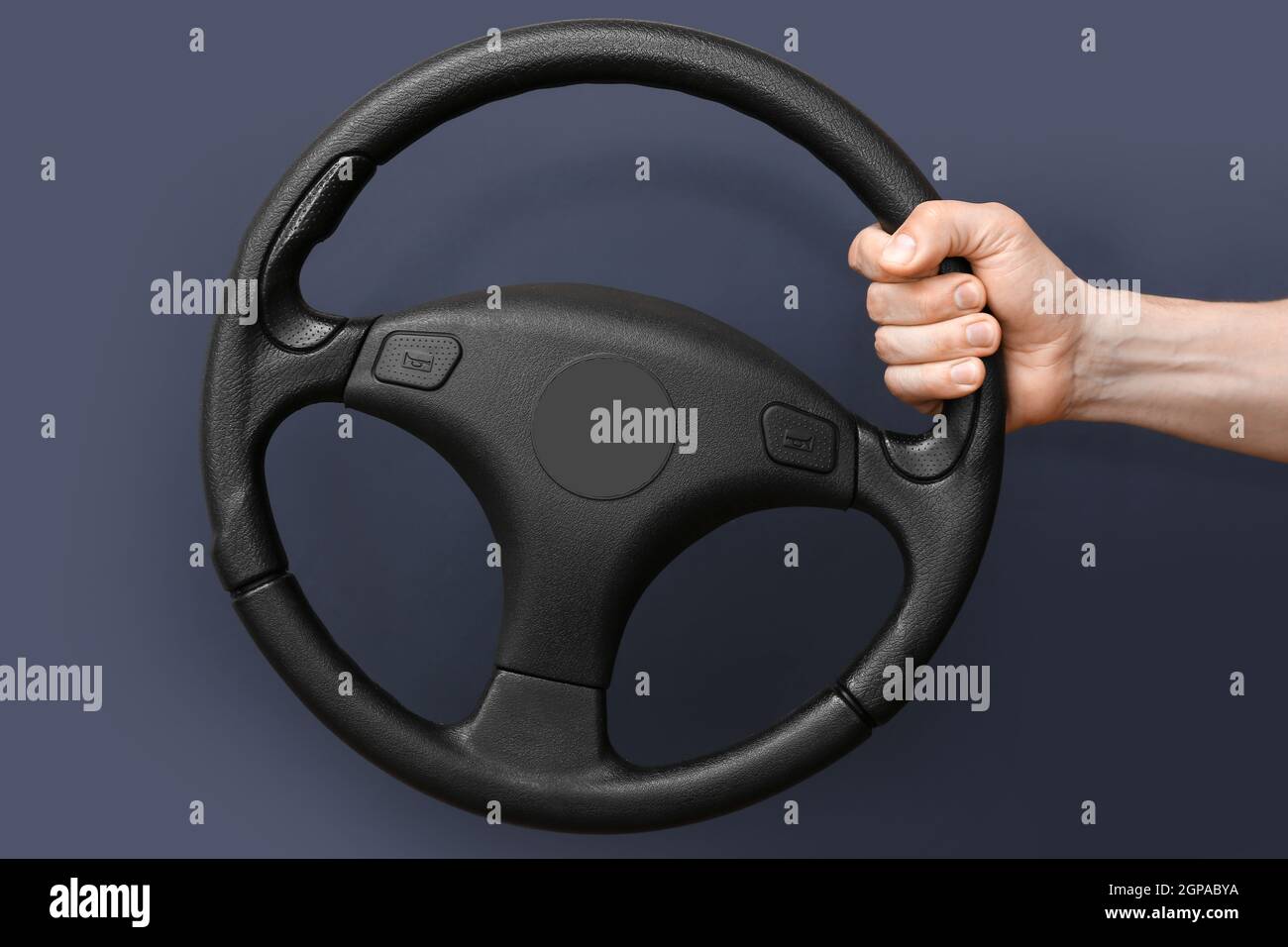 Hand person turning steering wheel hi-res stock photography and images ...