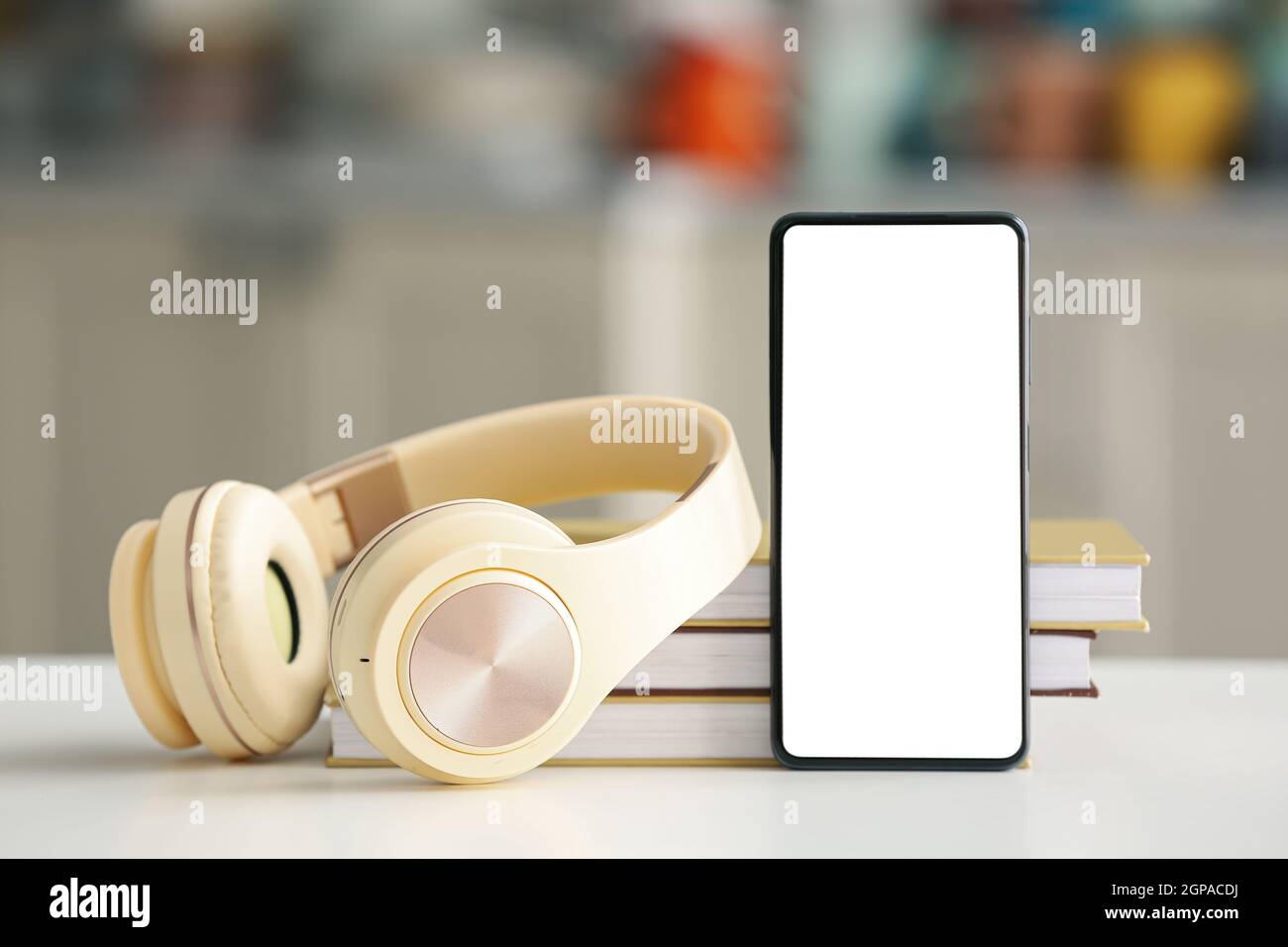 Audiobook mobile phone template hi-res stock photography and images - Alamy