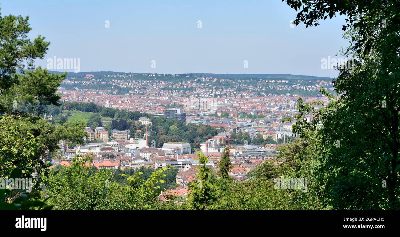 panoramic view from the oak tree over the hill where the poet used to ...