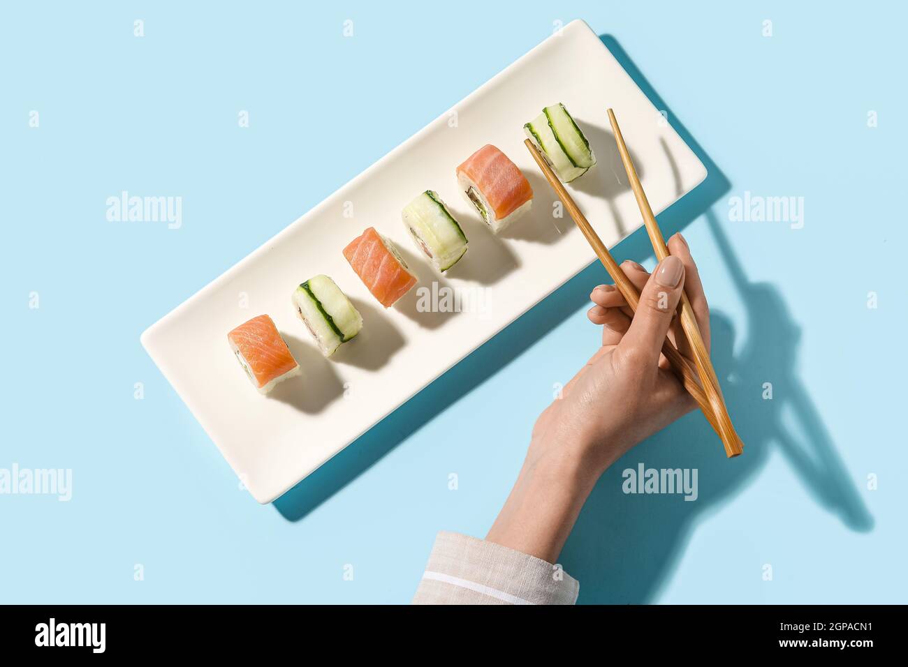 Woman taking rice from hi-res stock photography and images - Alamy