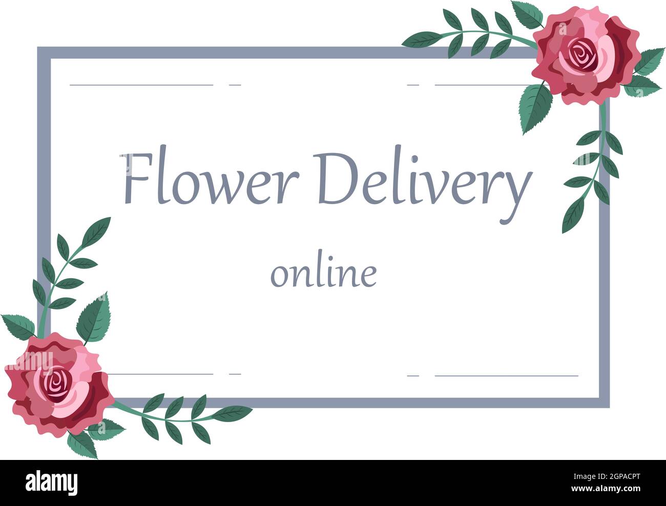 Flower Delivery Service Online Business with Courier Holding a Flowers ...