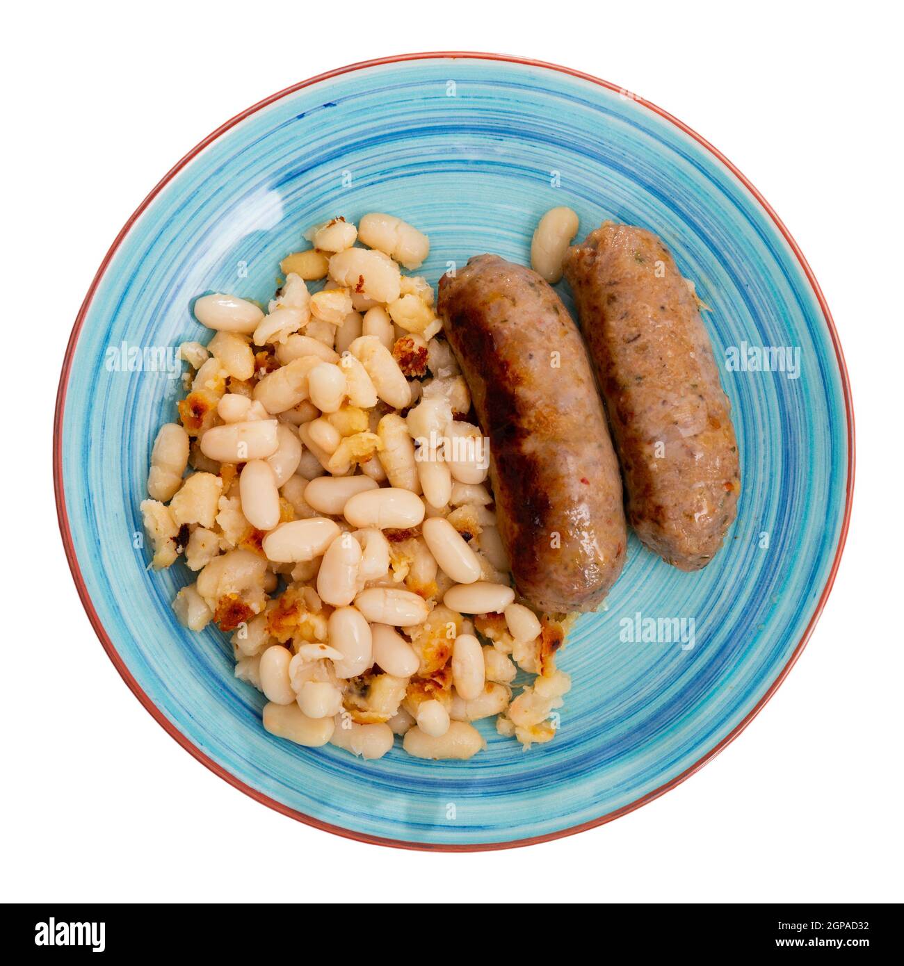 Catalan stewed beans with butifarra sausage Stock Photo - Alamy