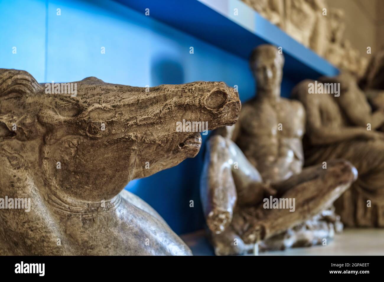 Direct cast of the horse head original sculpture that adorned the ...