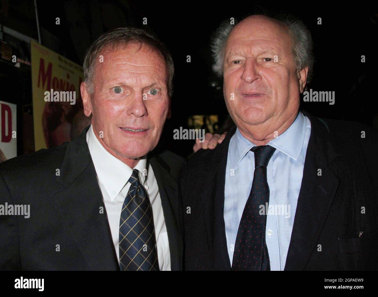 Tab Hunter and Bobby Zarem at a cocktail party to celebrate the ...