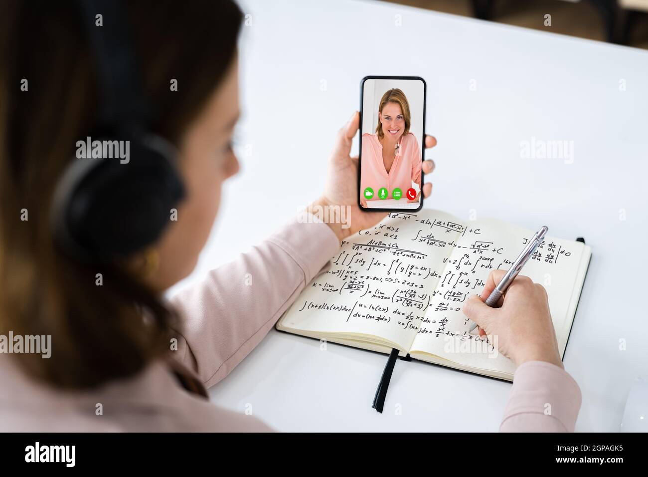 Student Virtual Training Lecture And Online Distance Meeting Stock ...