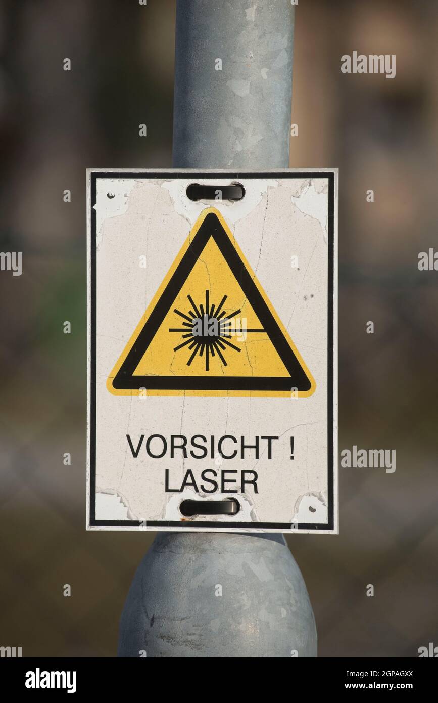 Laser sign hi-res stock photography and images - Alamy