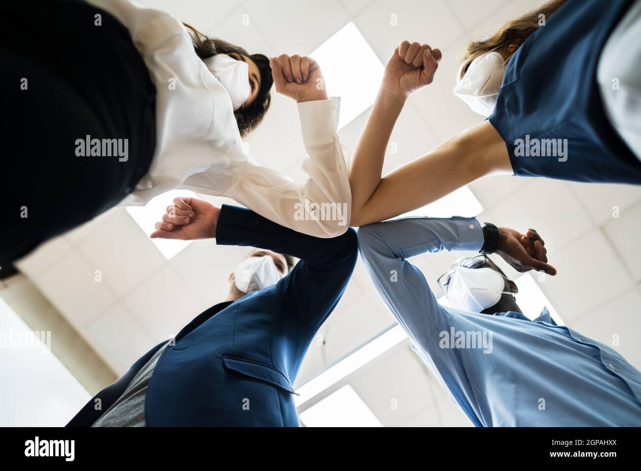 Diverse Business People Hands Stack. Community And Support Concept ...